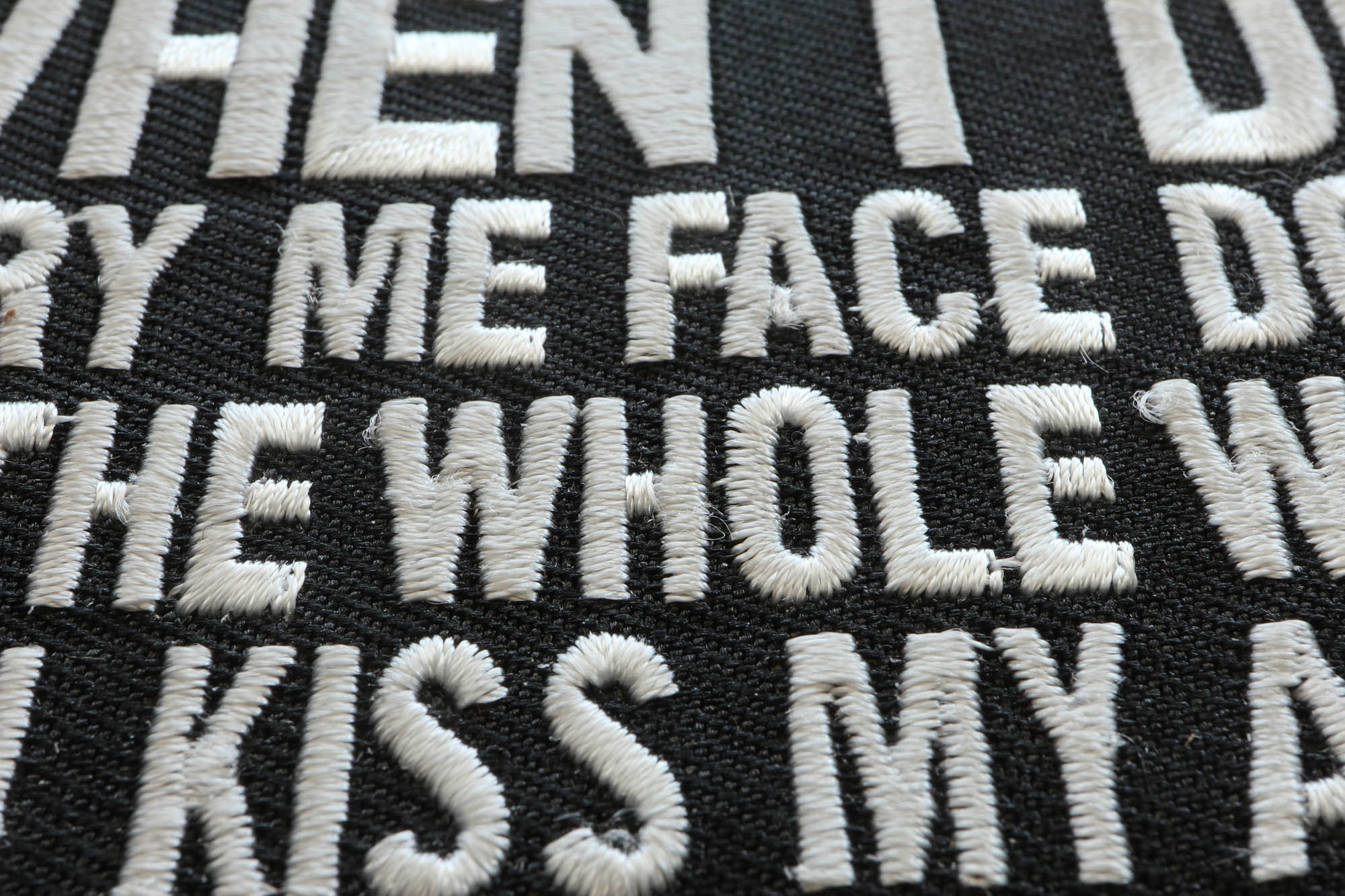 When I Die Bury Me Face Down Patch | Embroidered Patches by Ivamis Patches