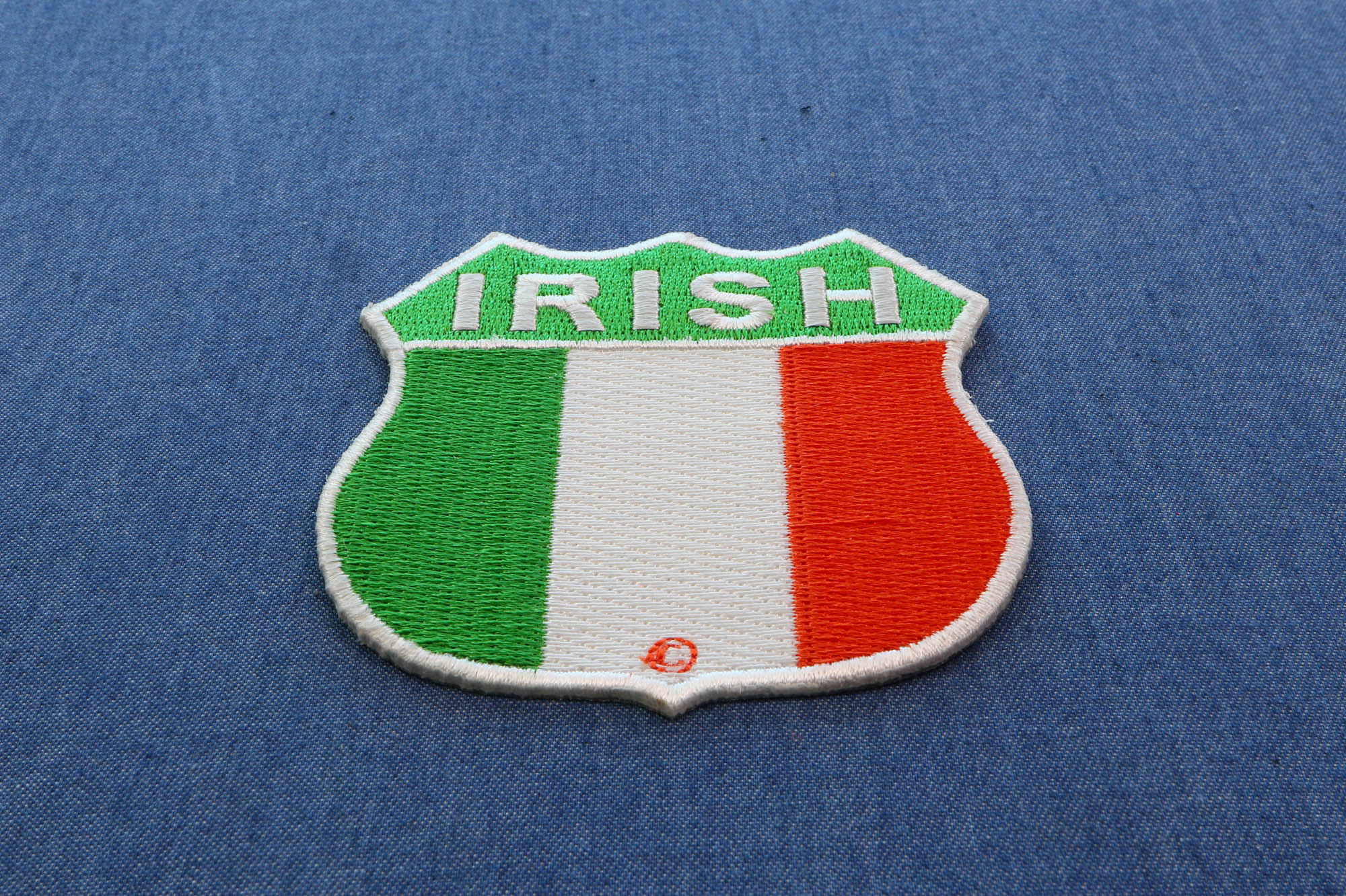 Iron On Irish Flag Shield Patch | Embroidered Patches by Ivamis Patches