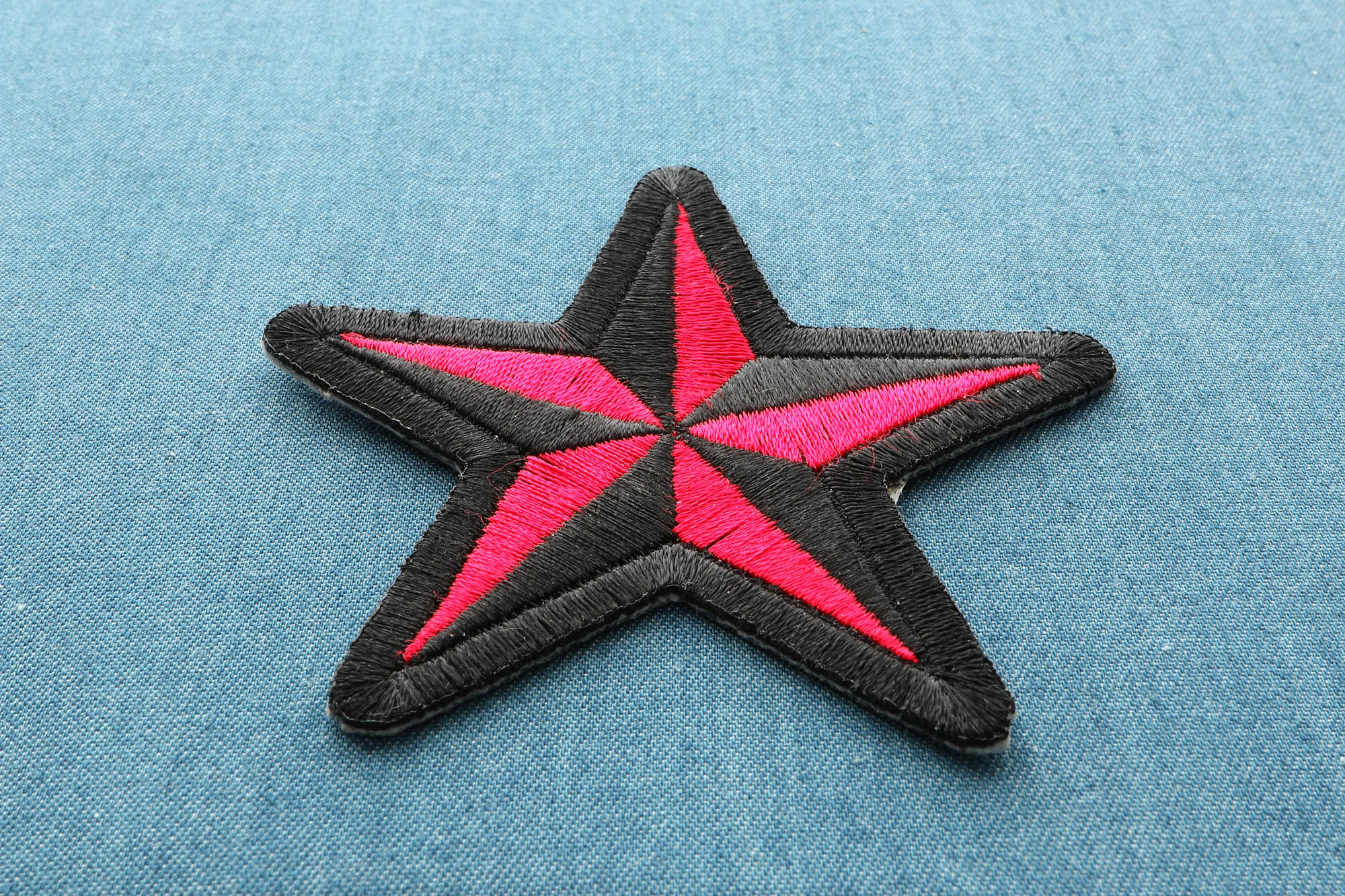 Red Black Star Novelty Iron on Patch - Iron on Novelty Patches by ...