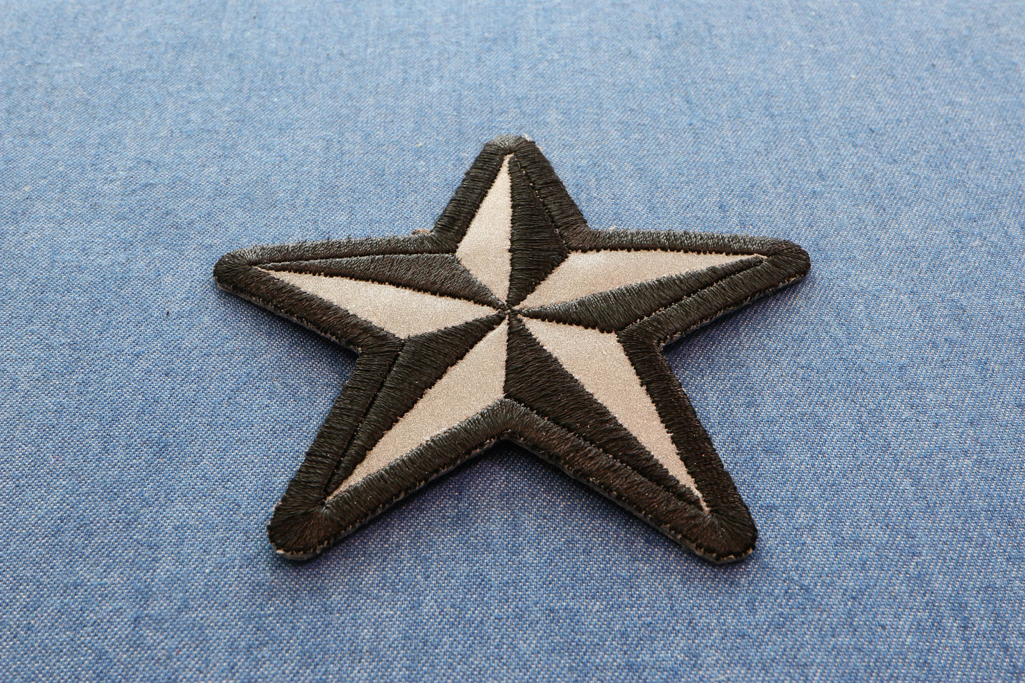 Reflective Nautical Star Patch | Embroidered Patches by Ivamis Patches
