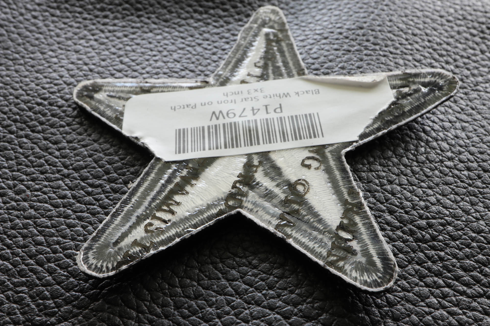 Black White Star Patch | Novelty Patches -TheCheapPlace
