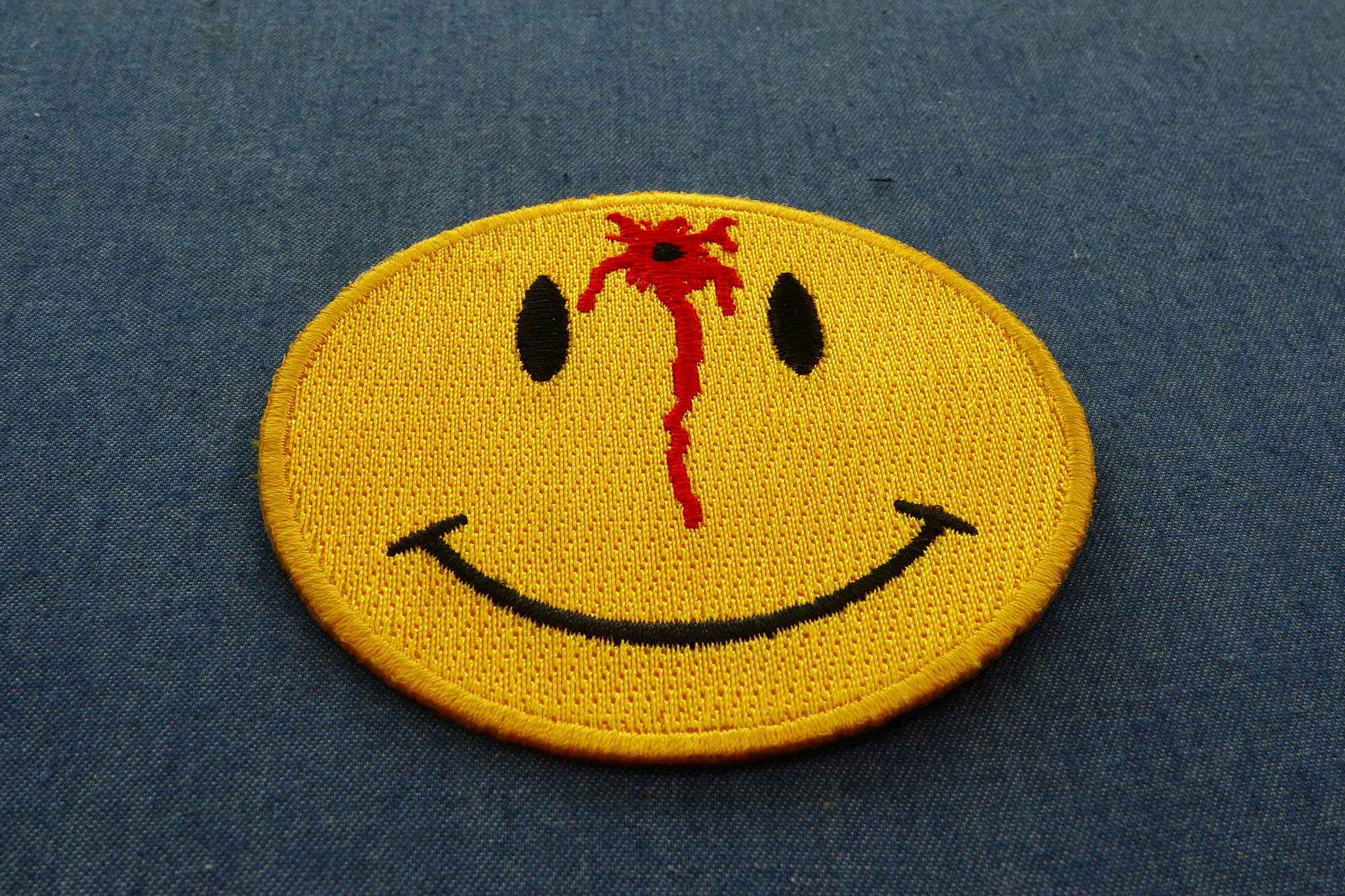 Smiley Face Bleeding With A Gun Shot Patch From Fun Patches ...