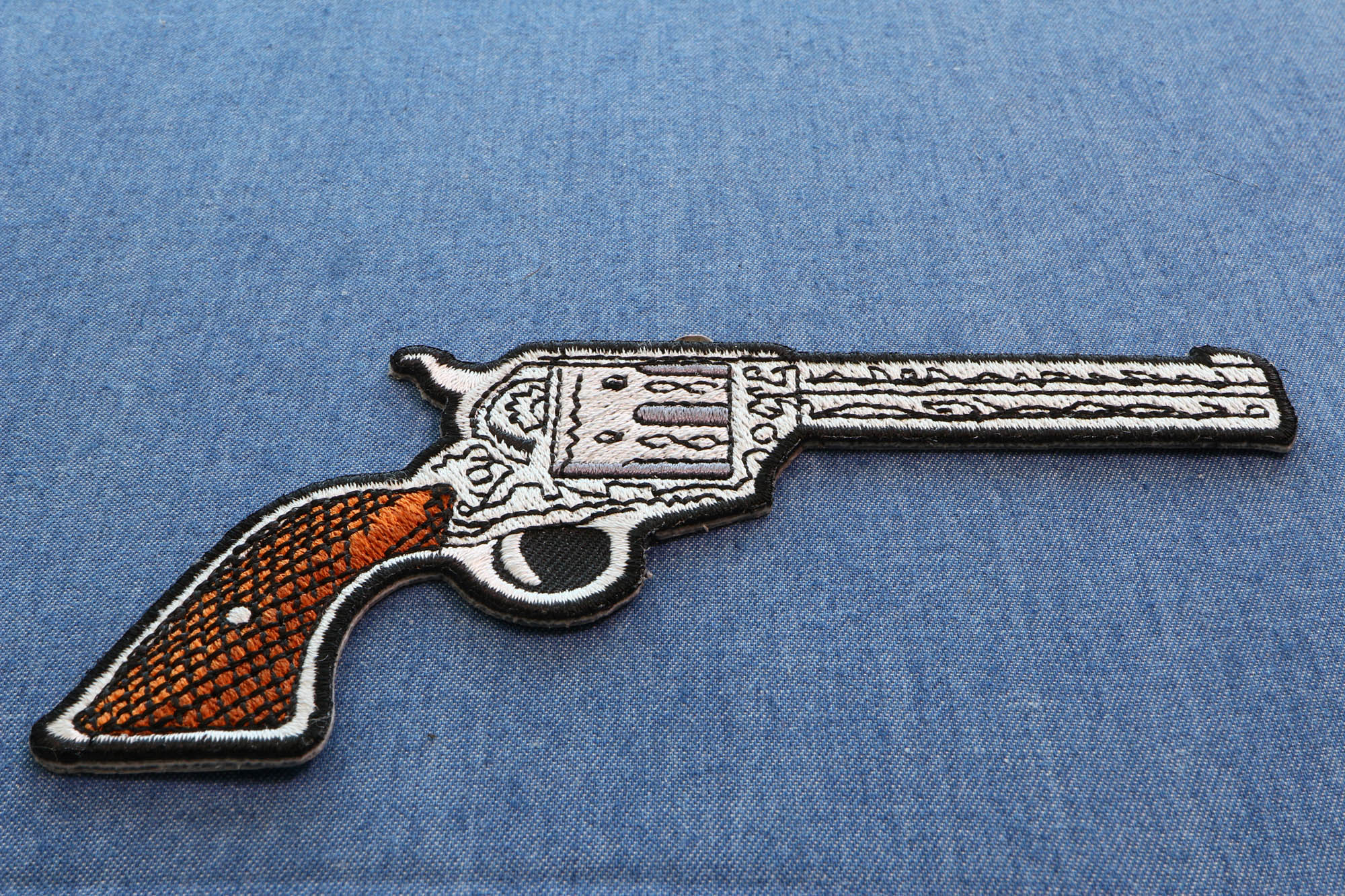 Iron On Pistol Patch - Right | Embroidered Patches by Ivamis Patches