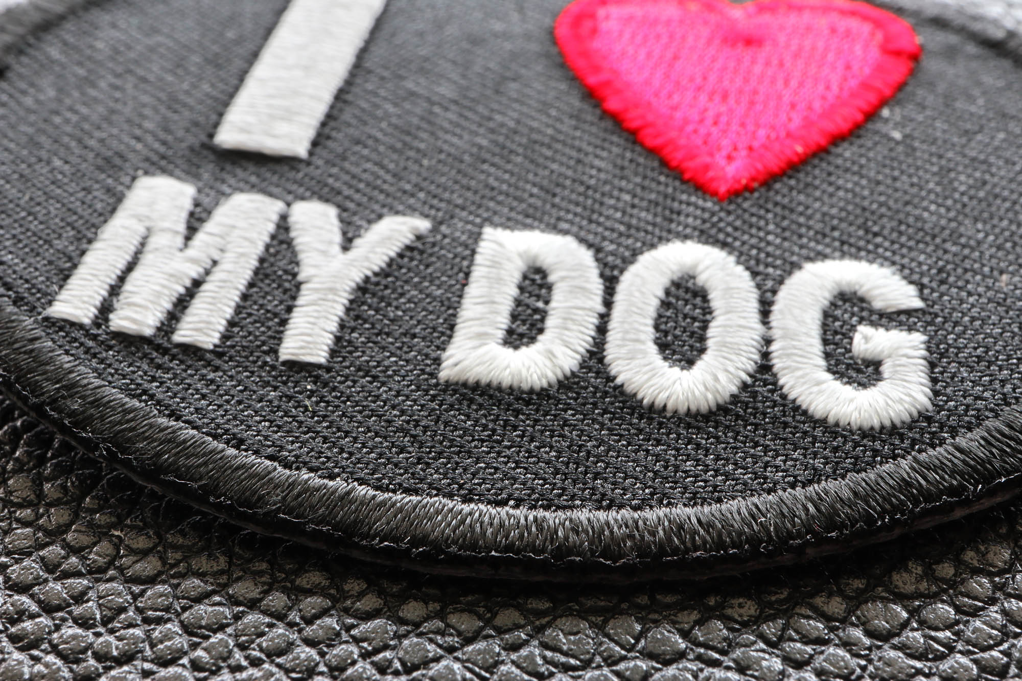 Iron On I Love My Dog Patch | Embroidered Patches by Ivamis Patches