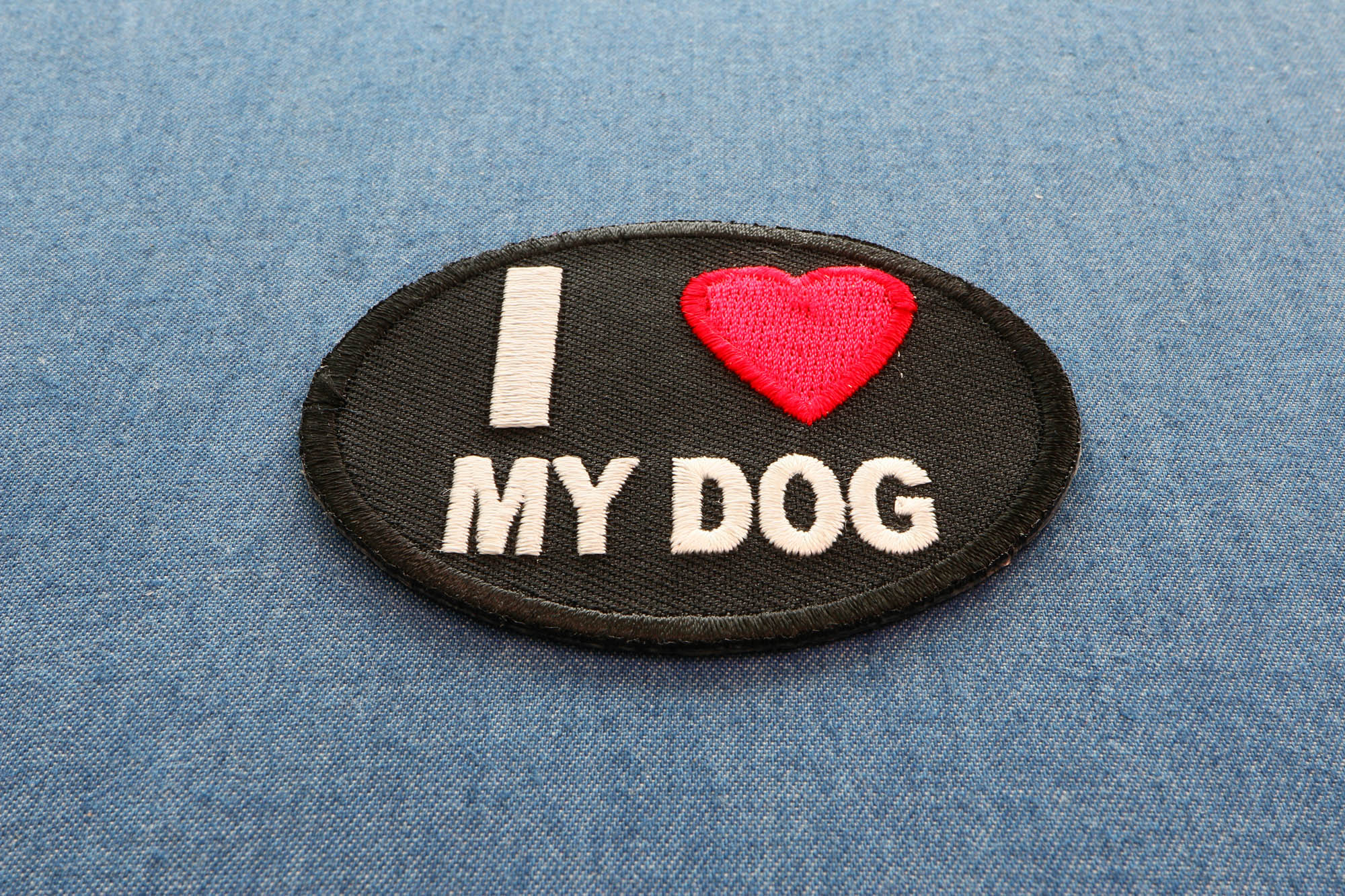 Iron On I Love My Dog Patch | Embroidered Patches by Ivamis Patches