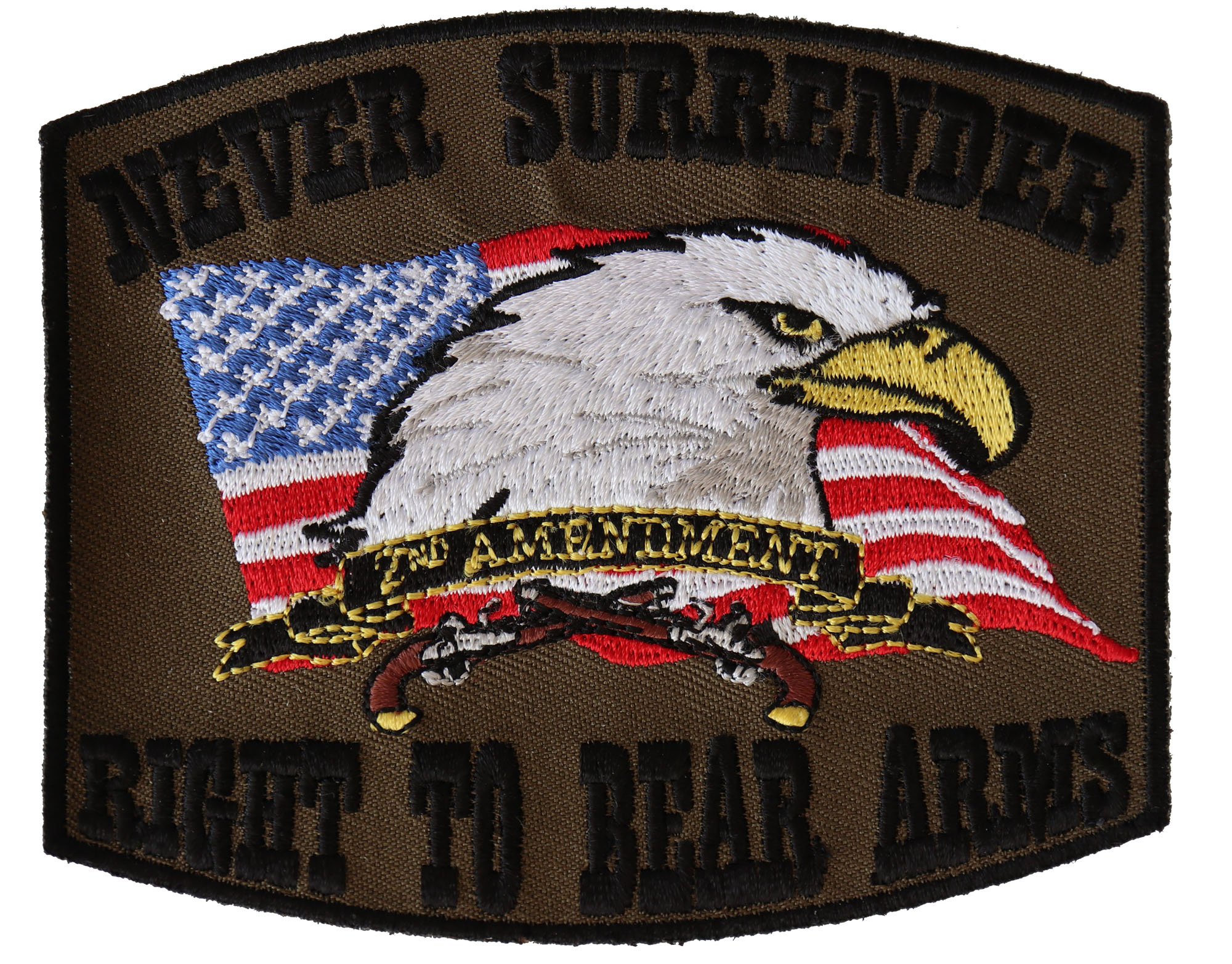 2nd Amendment Patch - Never Surrender - 2nd Amendment Patches by Ivamis ...
