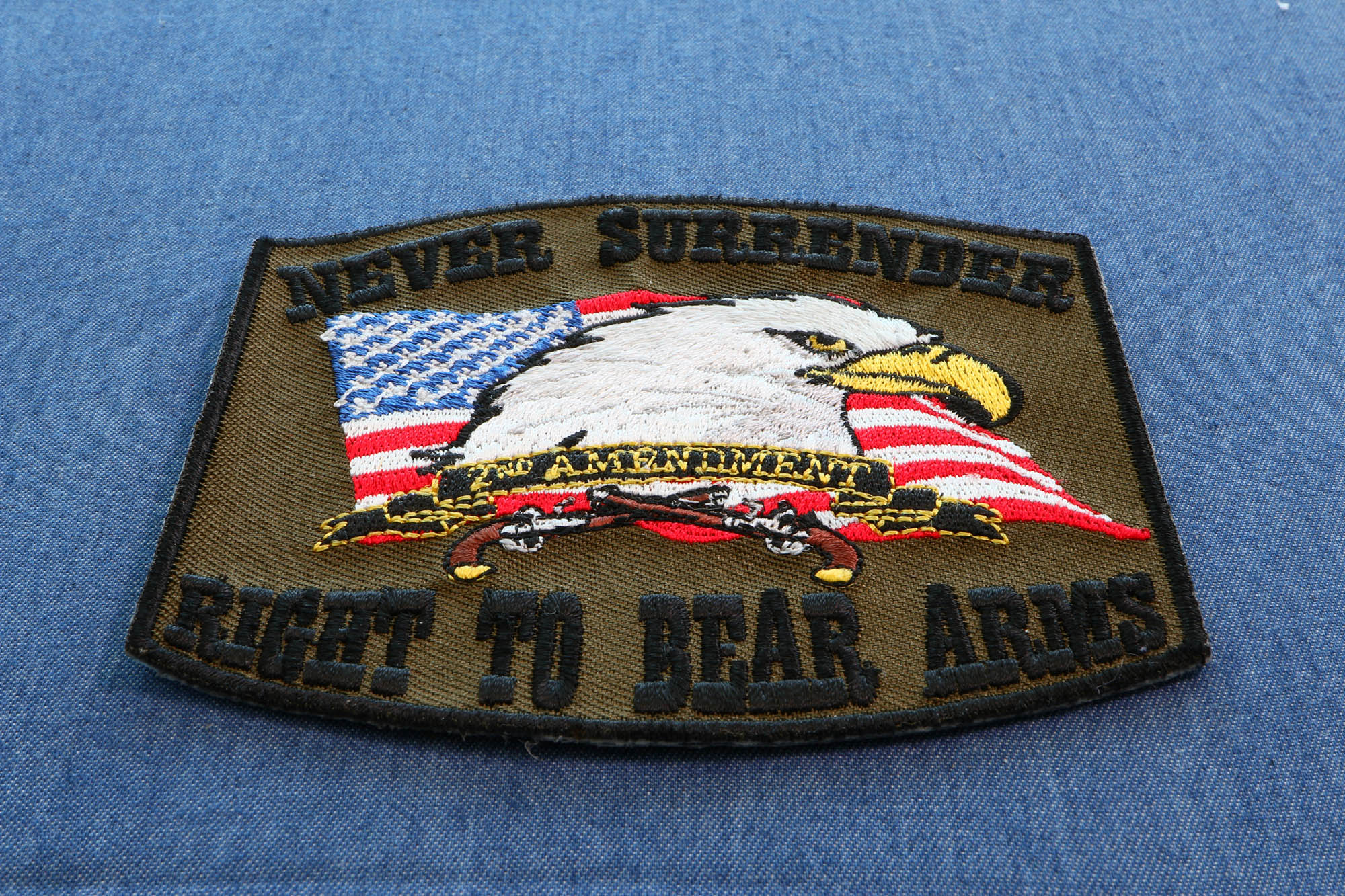 2nd Amendment Patch - Never Surrender - 2nd Amendment Patches by Ivamis Patches