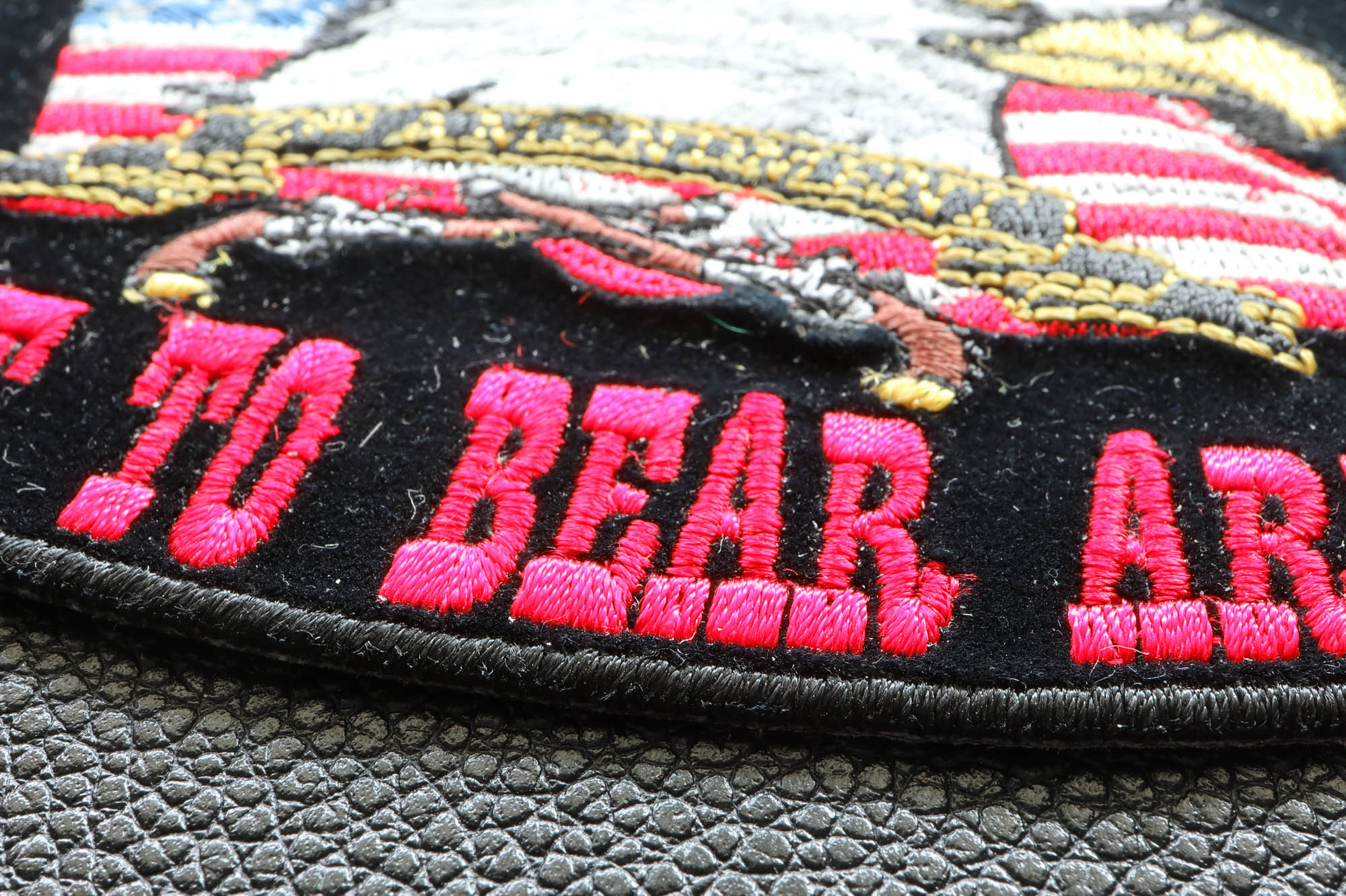 Never Surrender Black 2nd Amendment Patch | US Military Veteran Patches ...