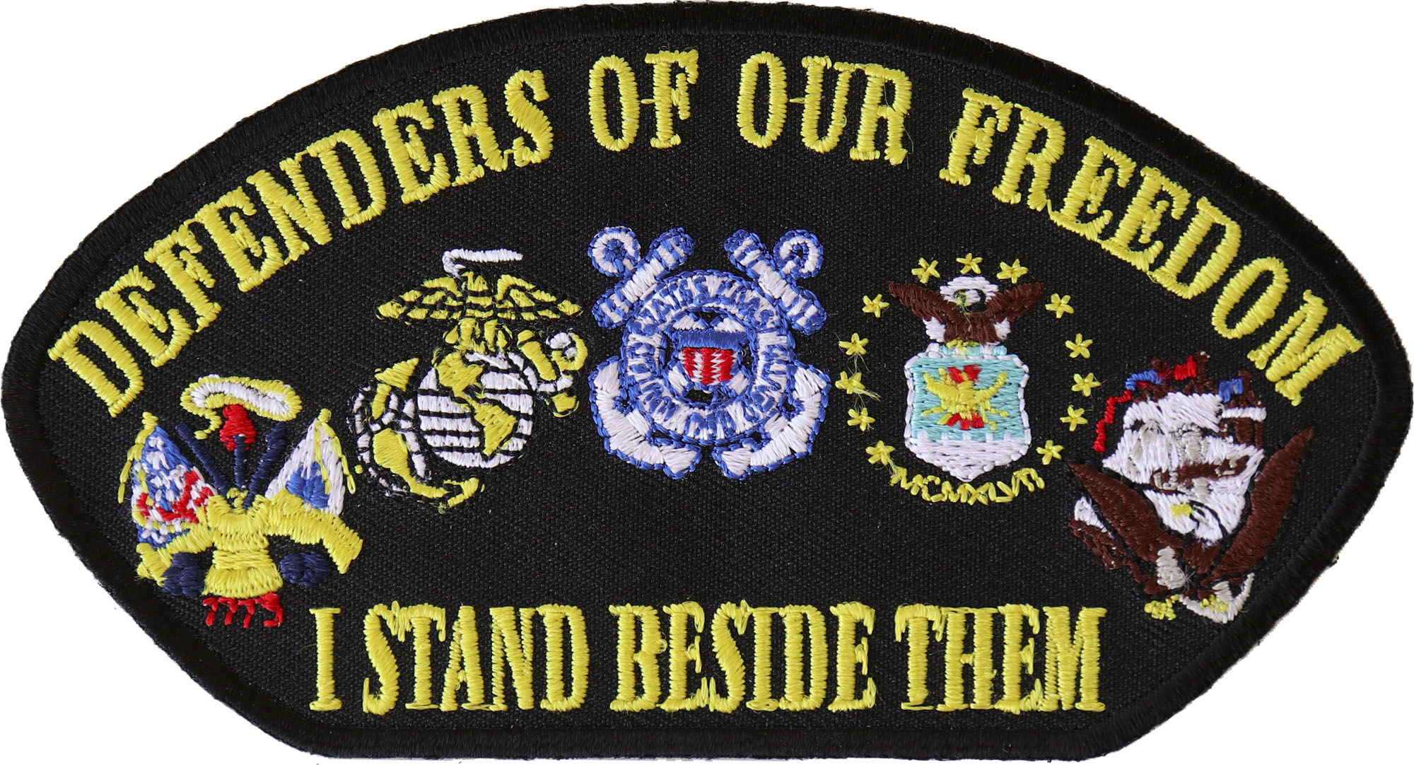 Cap Defenders Of Our Freedom I Stand Beside Them Patch | US Military ...