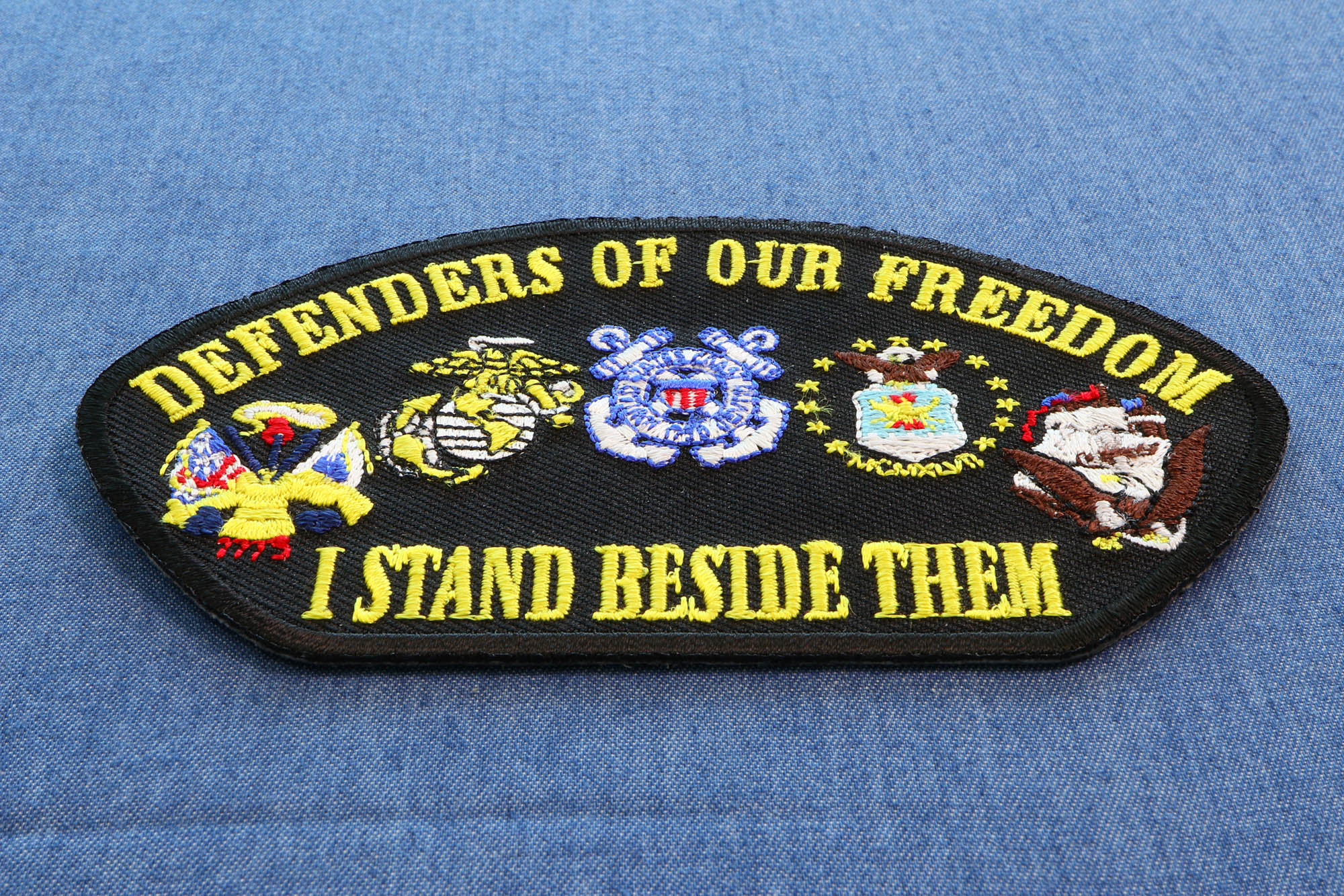 Cap Defenders Of Our Freedom I Stand Beside Them Patch | US Military ...