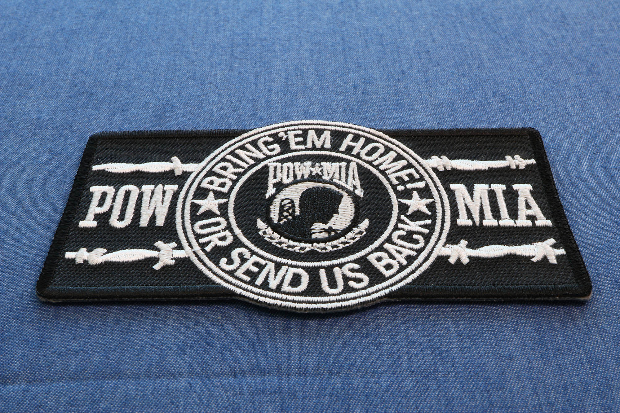 POW MIA Barbwire Patch | US Military Veteran Patches by Ivamis Patches