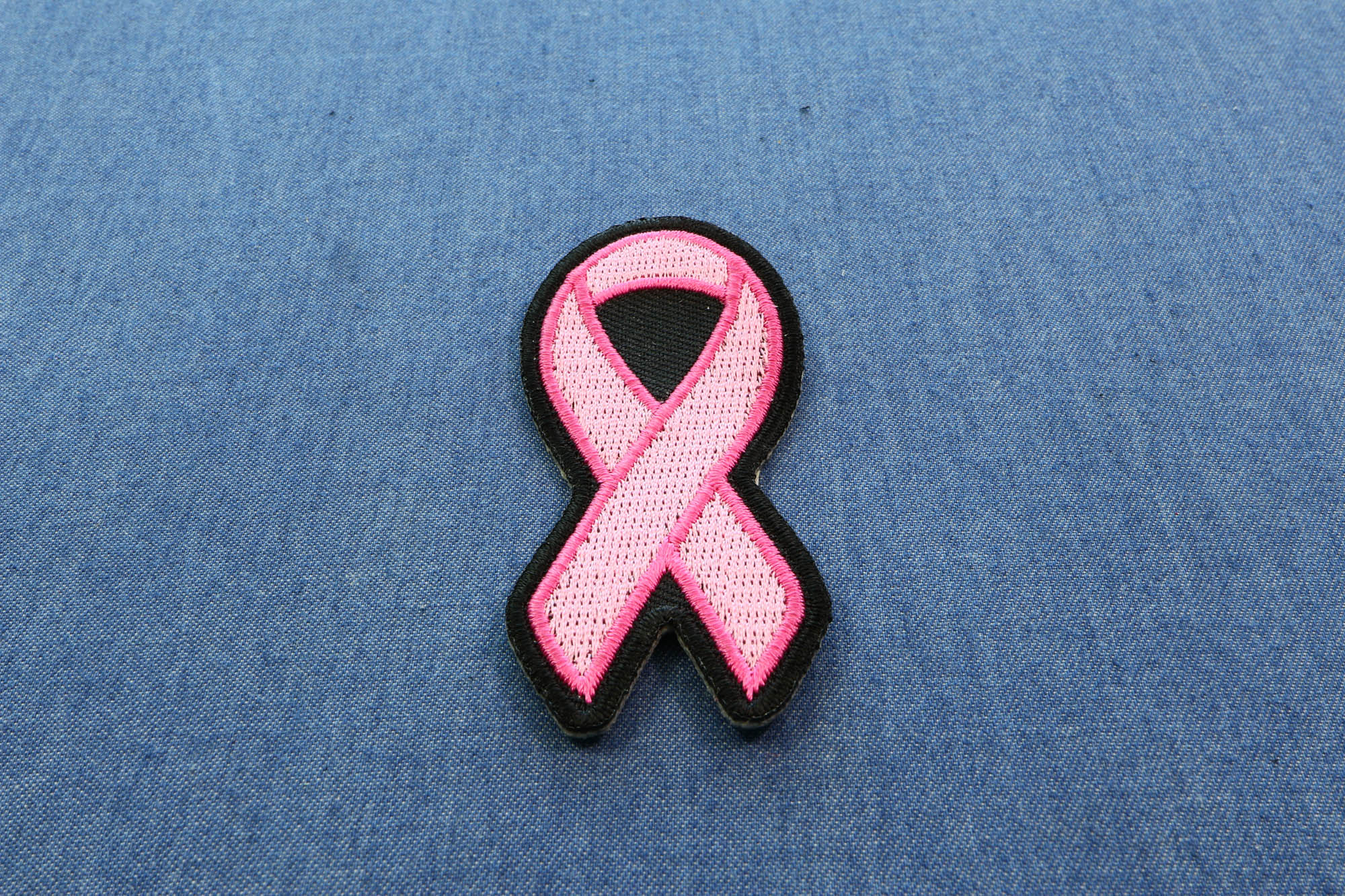 Pink Ribbon Patch -Embroidered Iron On or Sew | Embroidered Patches by ...