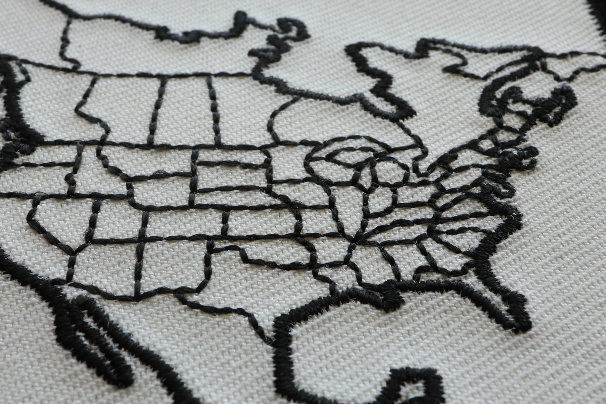 North America Map Patch - Color In States | Embroidered Patches by ...