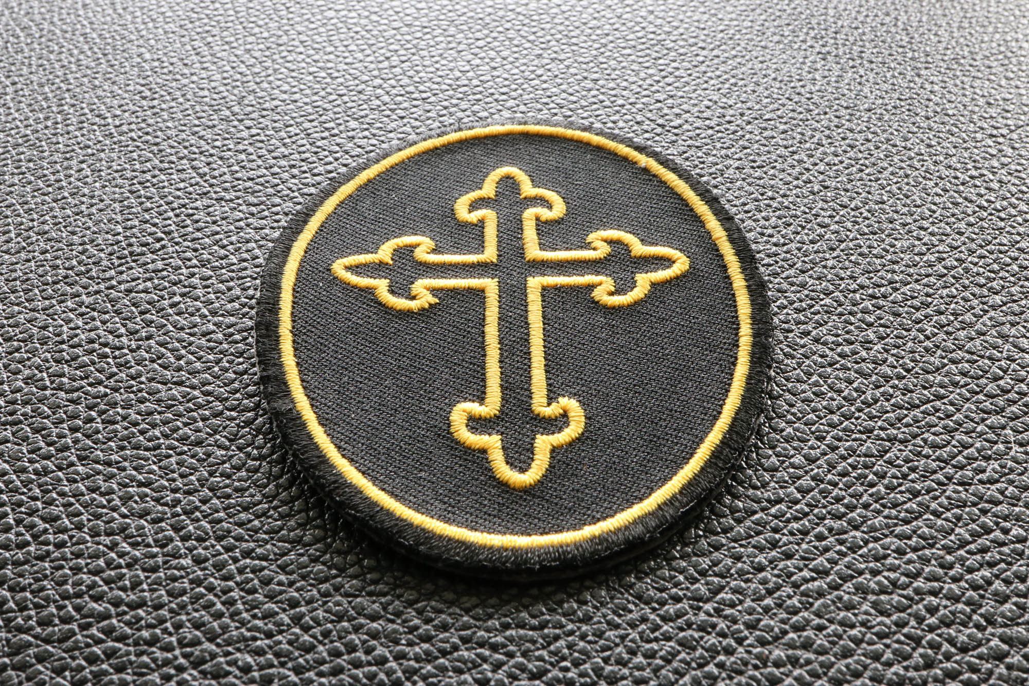 Small Christian Cross Patch | Embroidered Patches by Ivamis Patches