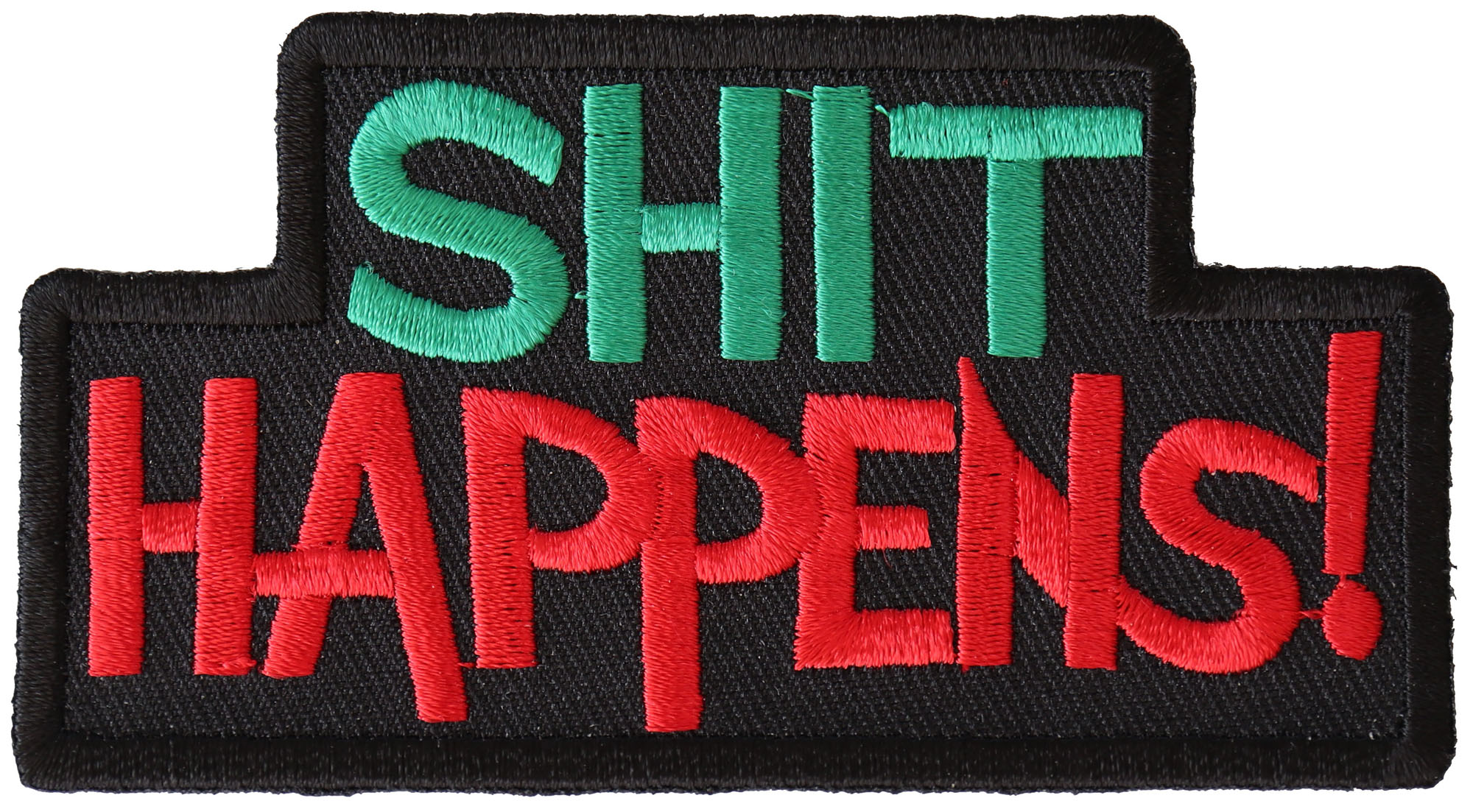Shit Happens Patch, Funny Patches for Adults by Ivamis Patches