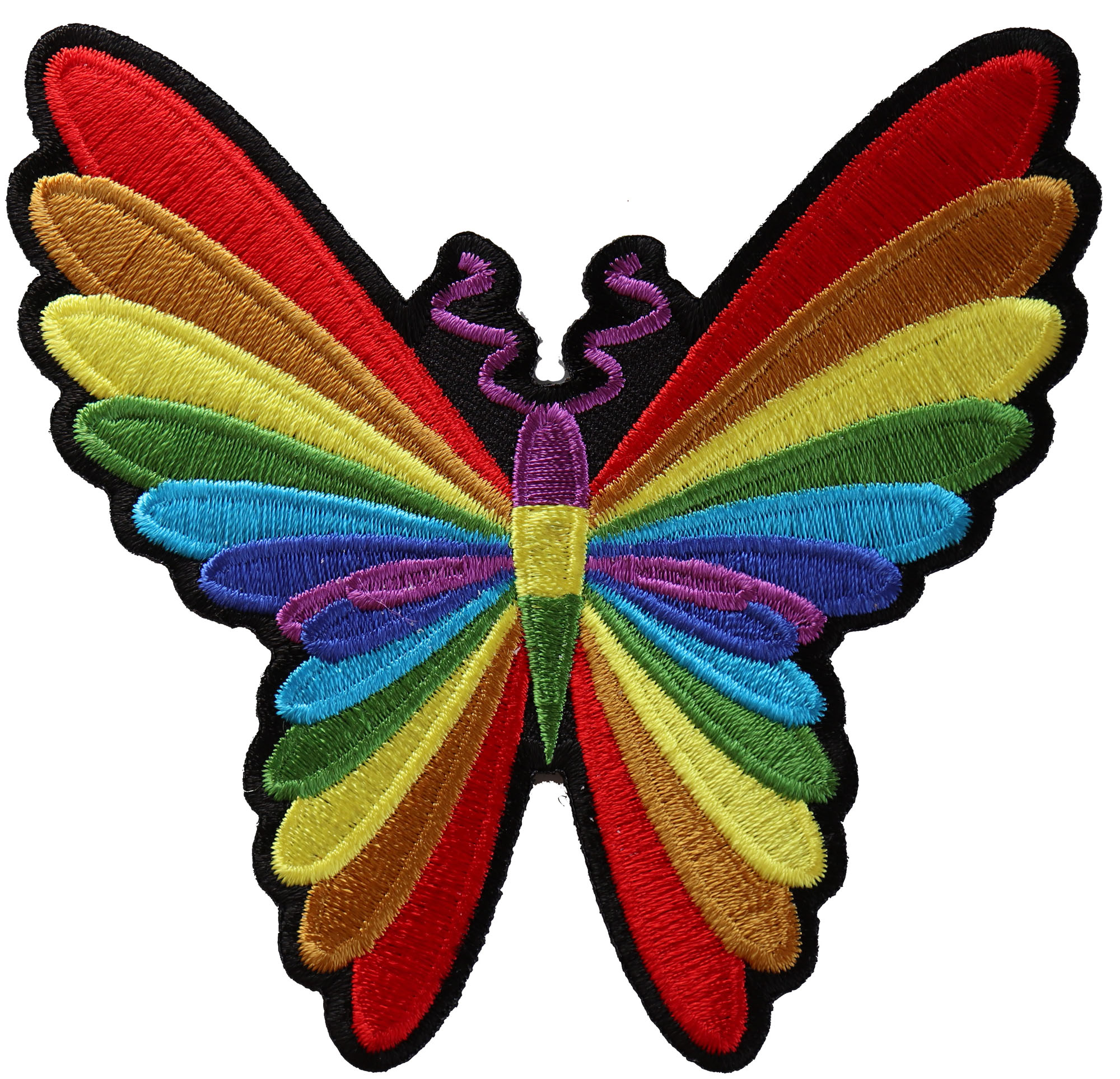 Colorful Butterfly Patch, Embroidered | Embroidered Patches by Ivamis ...