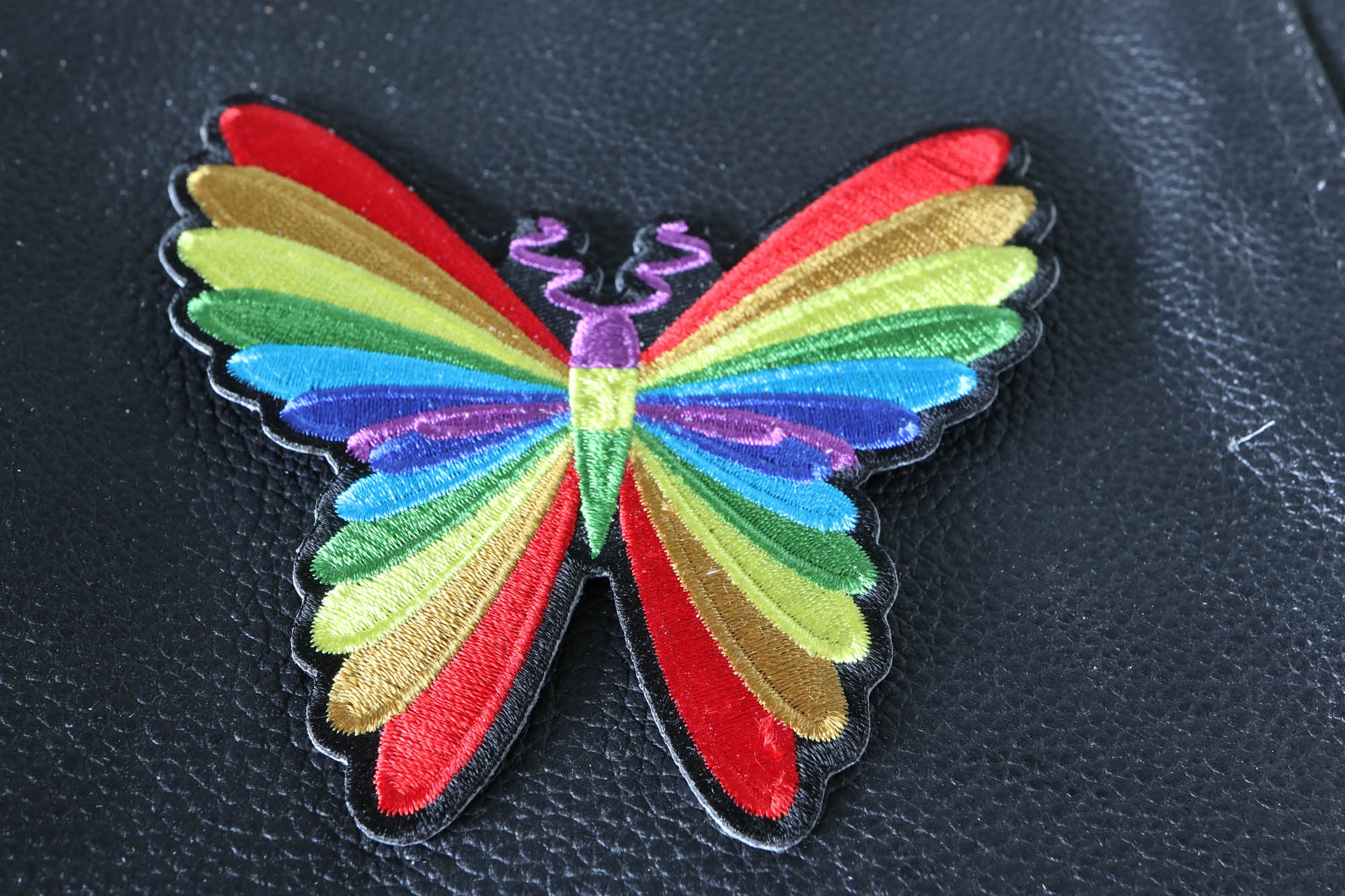 Colorful Butterfly Patch, Embroidered | Embroidered Patches by Ivamis ...