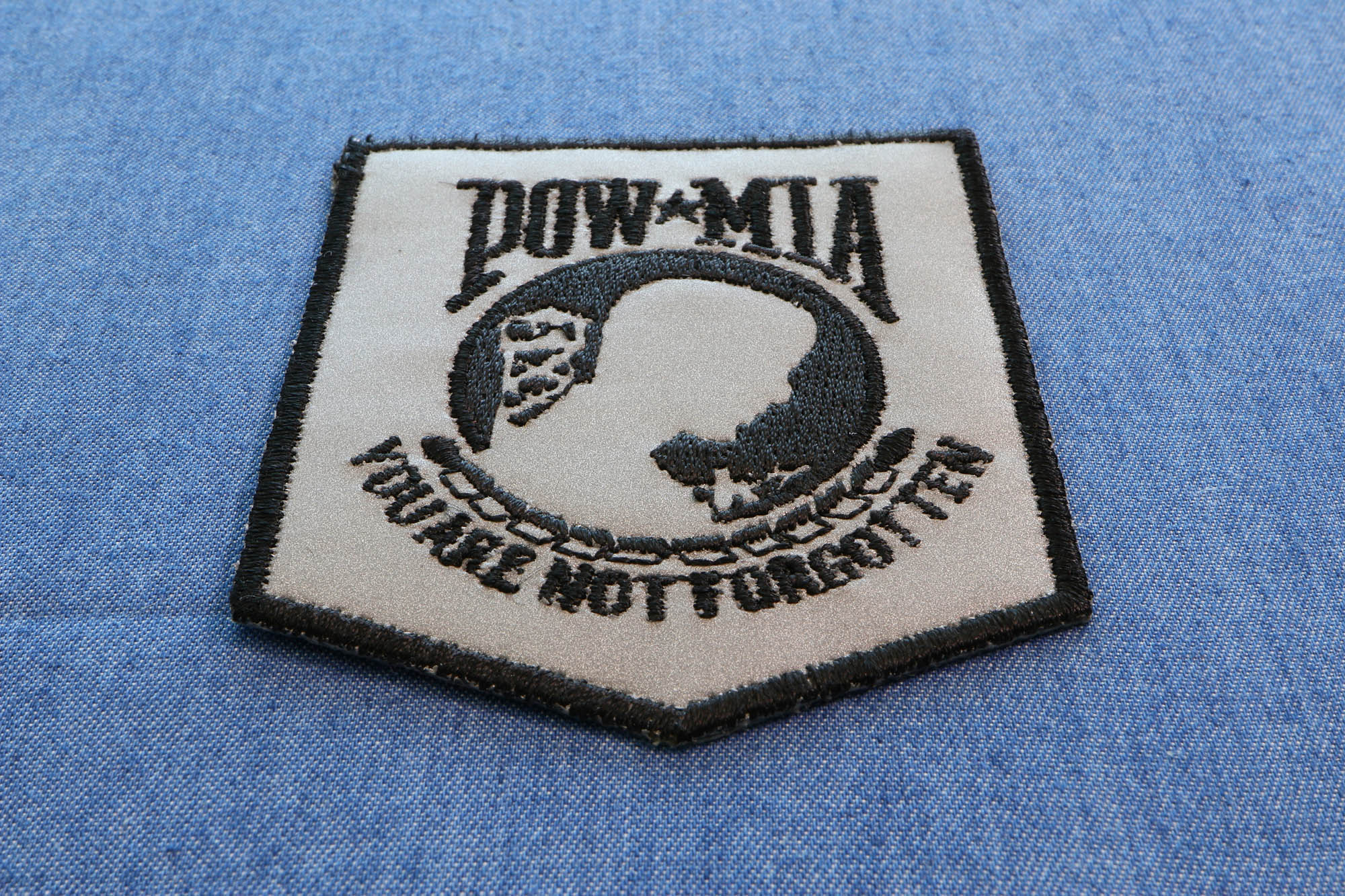 POW MIA Reflective Patch | US Military Veteran Patches by Ivamis Patches