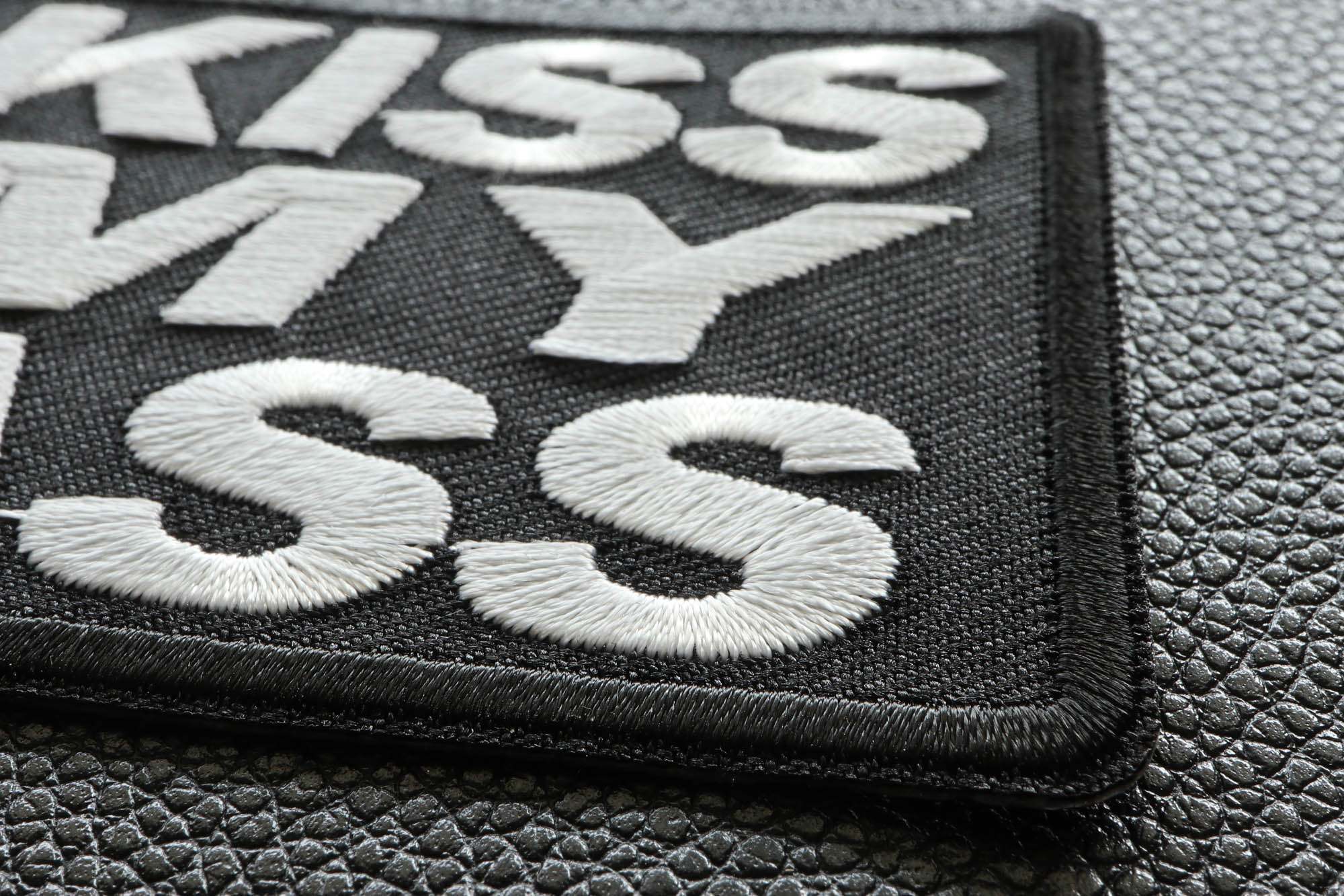 Kiss My Ass Patch - Iron on Offensive Patches by Ivamis Patches