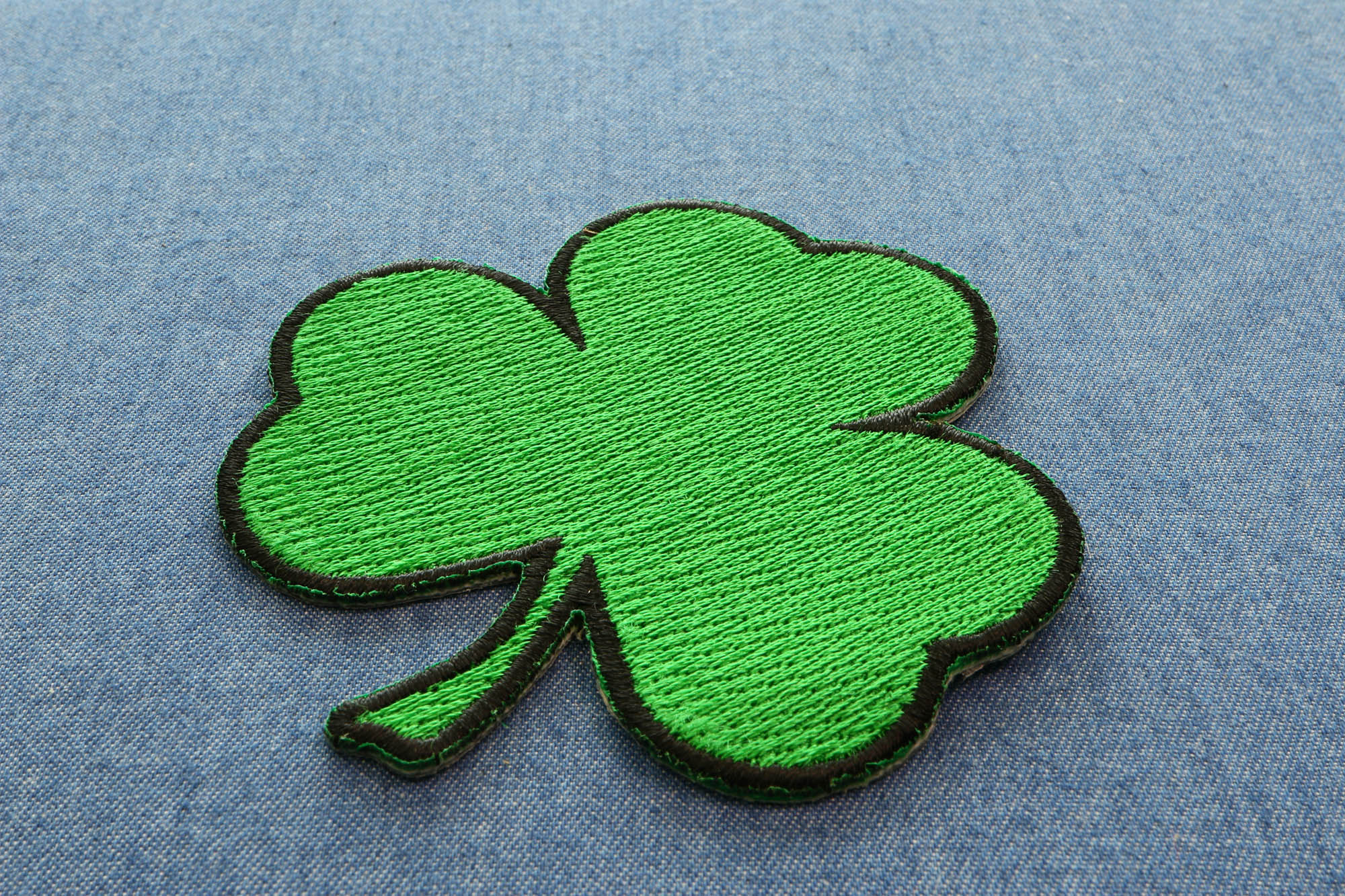 3 Leaf Clover Shamrock - Biker Patch | Embroidered Patches by Ivamis Patches