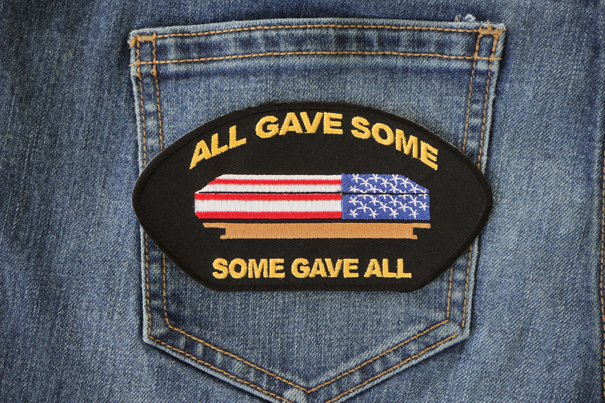 All Gave Some Gave All Casket Cap Patch | US Military Veteran Patches ...