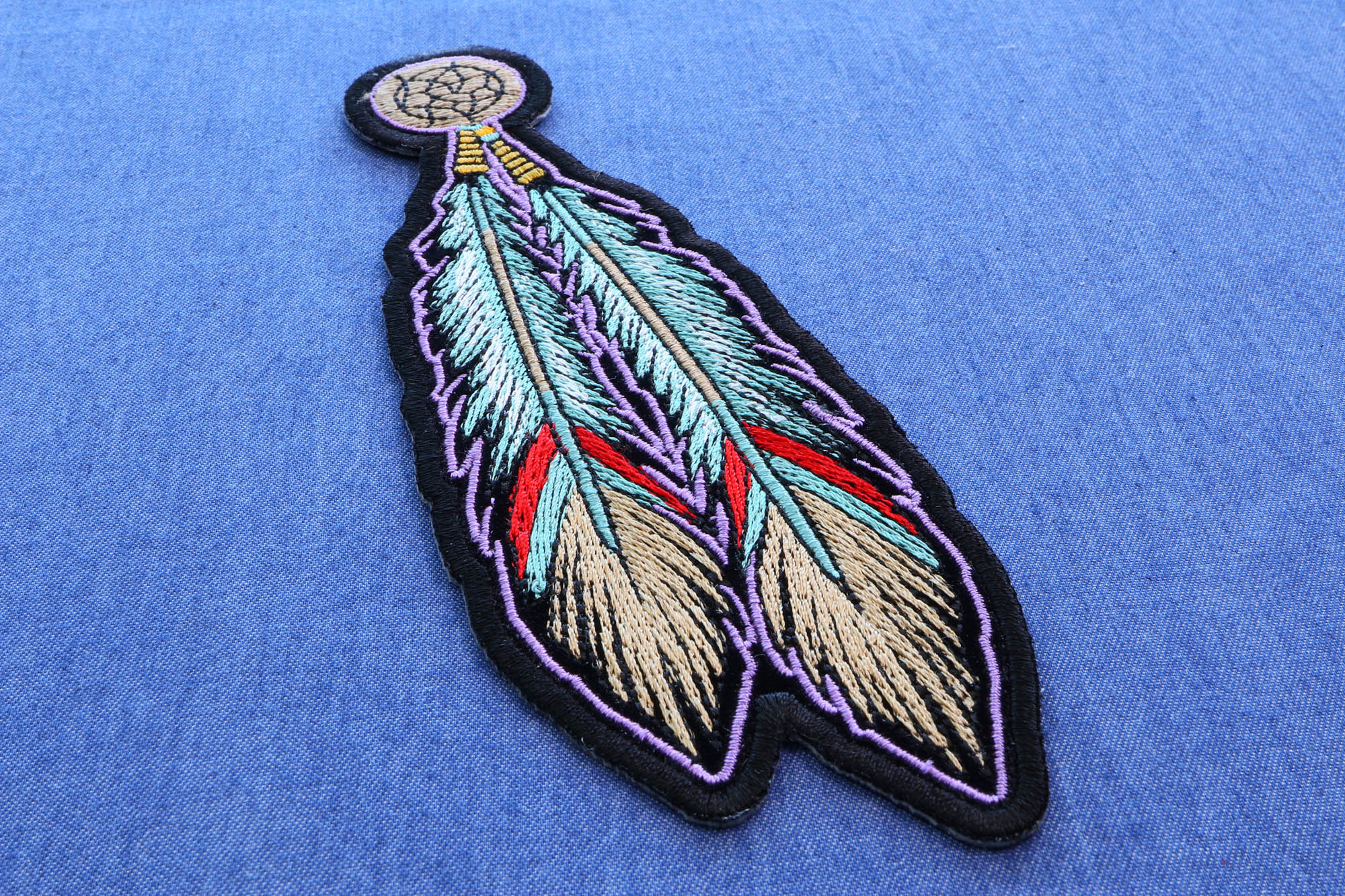 Feather Patch for Sewing or Ironing on to Jackets by Ivamis Patches