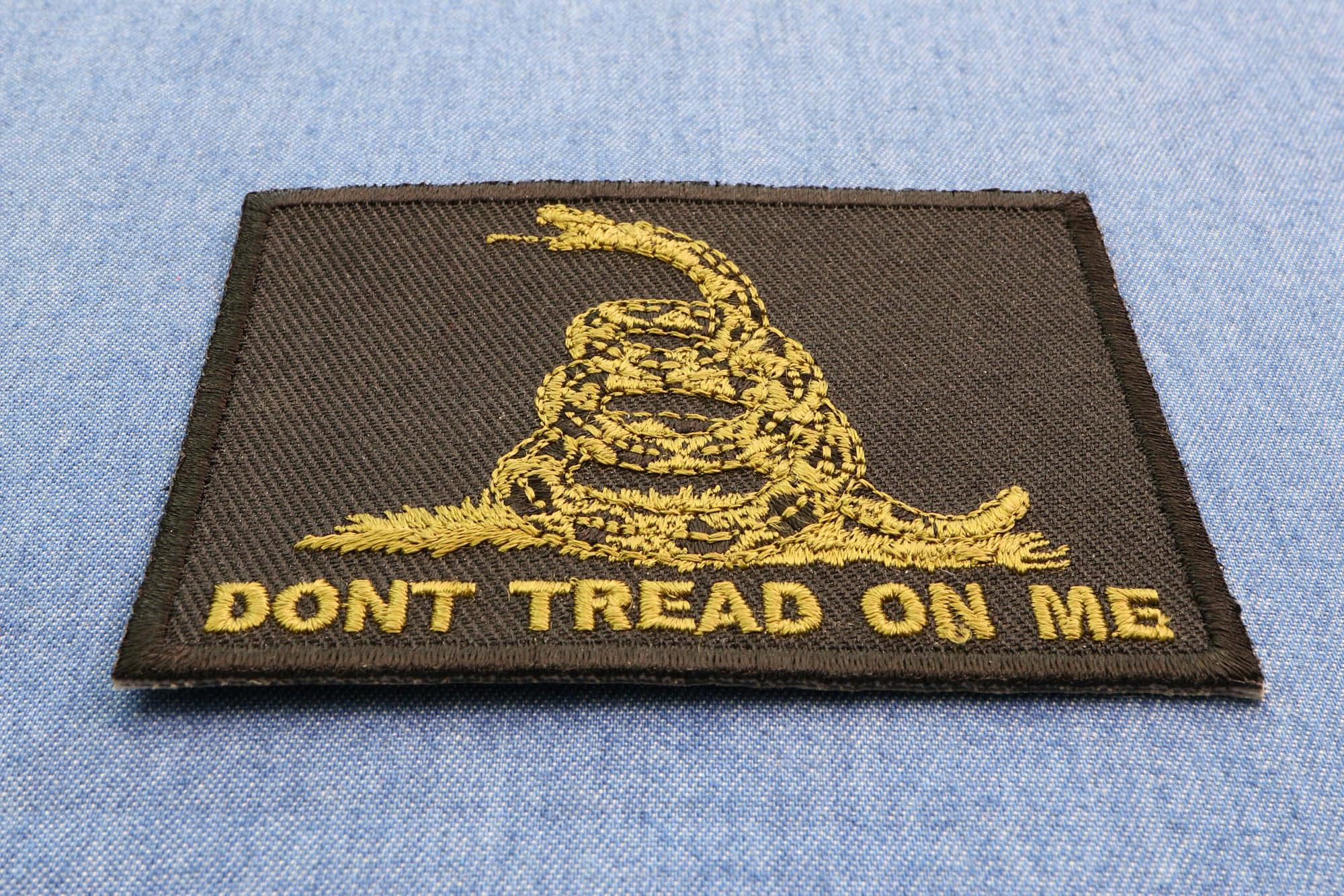 Green Black Gadsden Flag Patch | US Military Veteran Patches by Ivamis ...