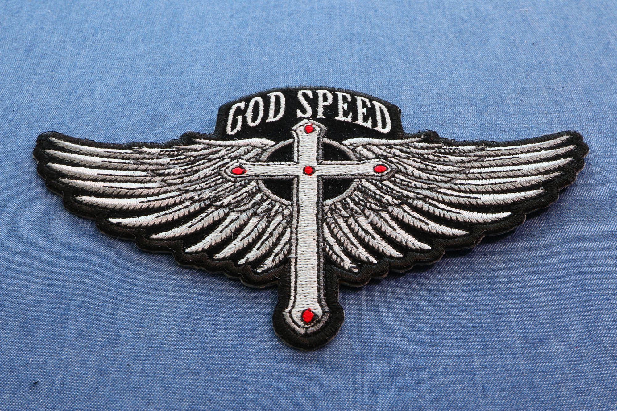 God Speed Patch for Sewing or Ironing on to Jackets by Ivamis Patches