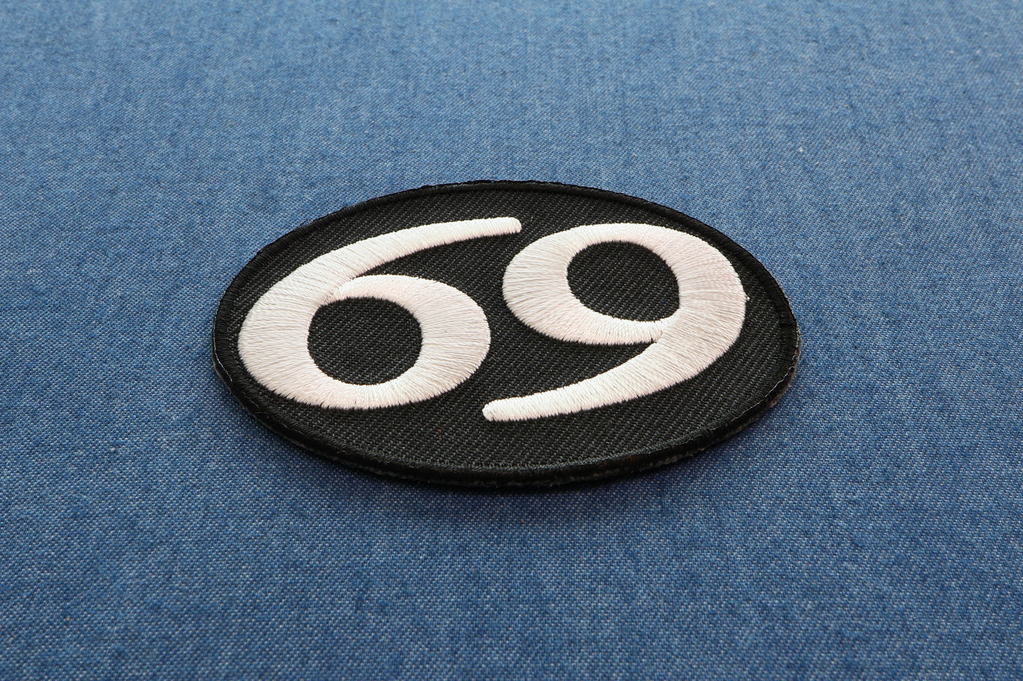 69 Patch, Iron on Patch, Embroidered by Ivamis Patches