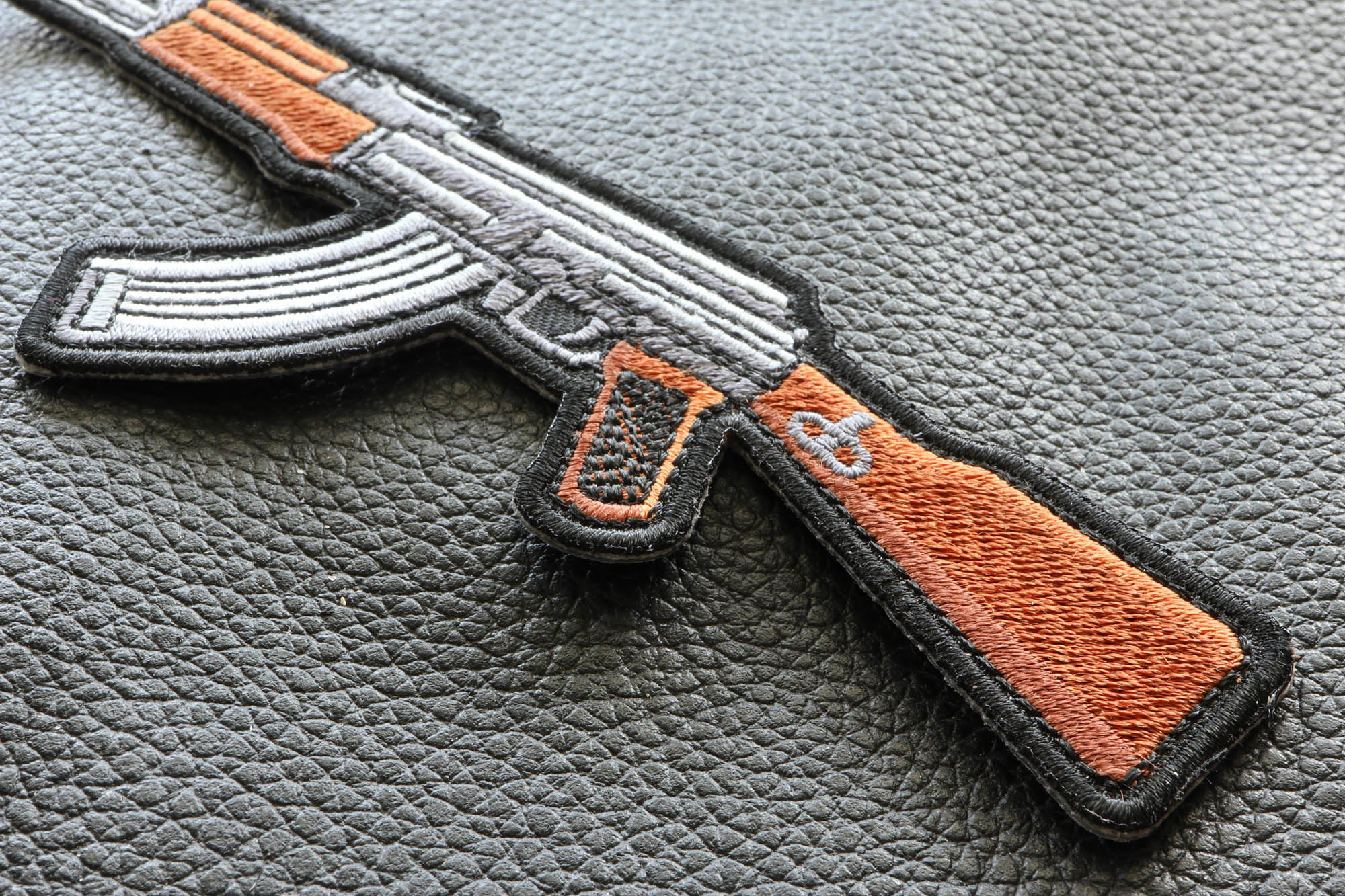 AK-47 Embroidered Gun Patch Points Left | Embroidered Patches by Ivamis ...