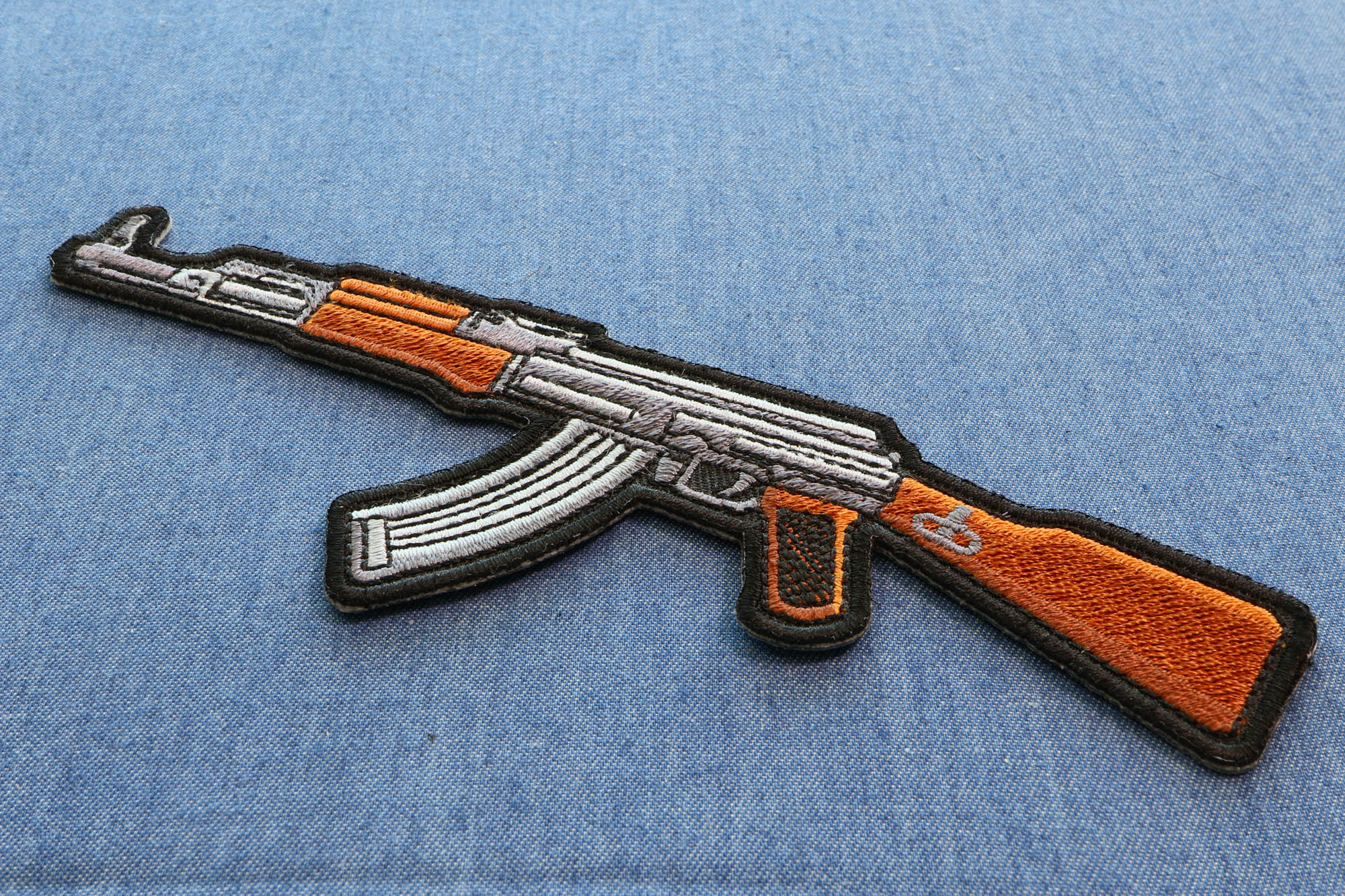 AK-47 Embroidered Gun Patch Points Left | Embroidered Patches by Ivamis ...