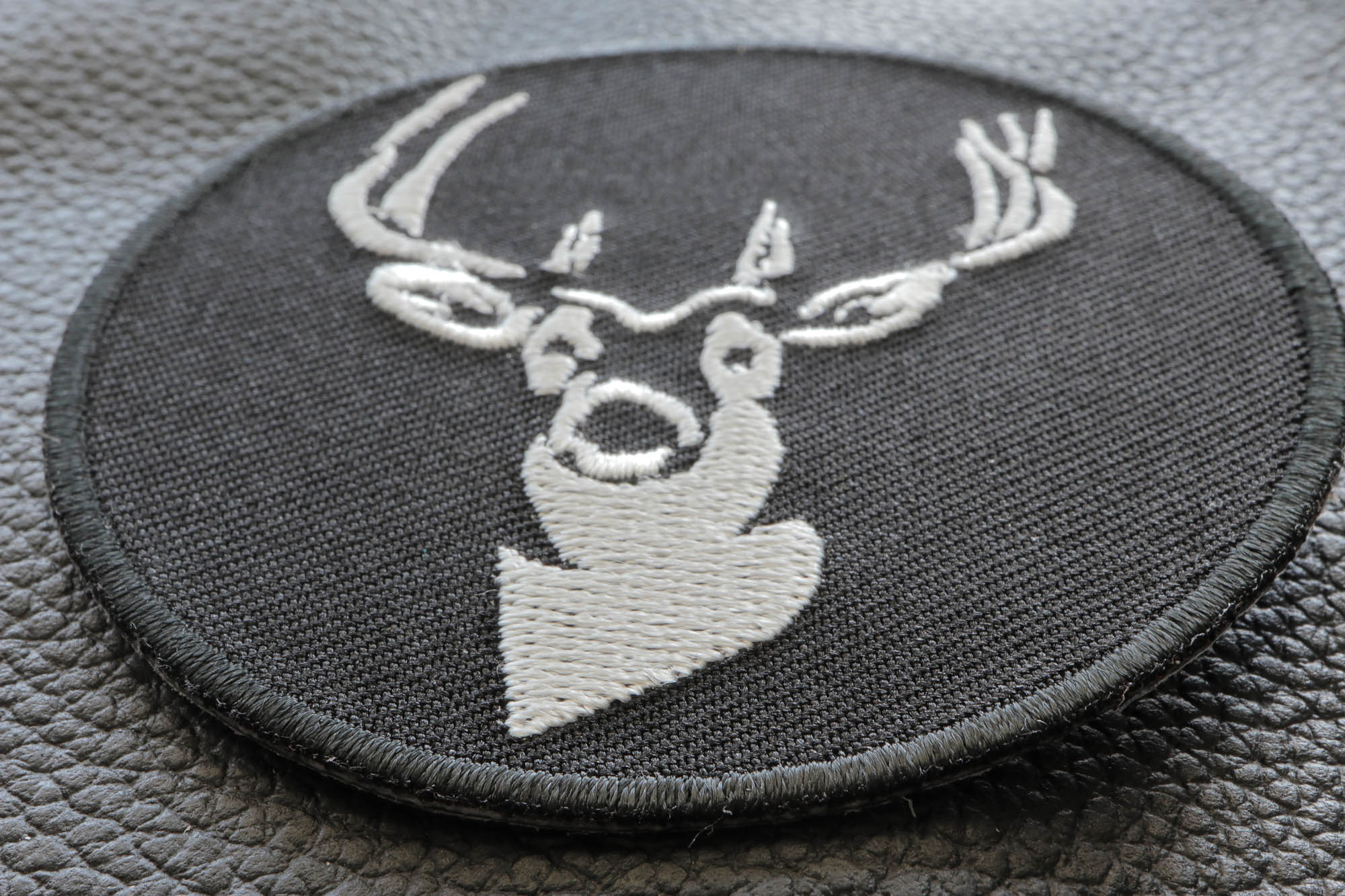 Iron On Round Deer Patch | Embroidered Patches by Ivamis Patches