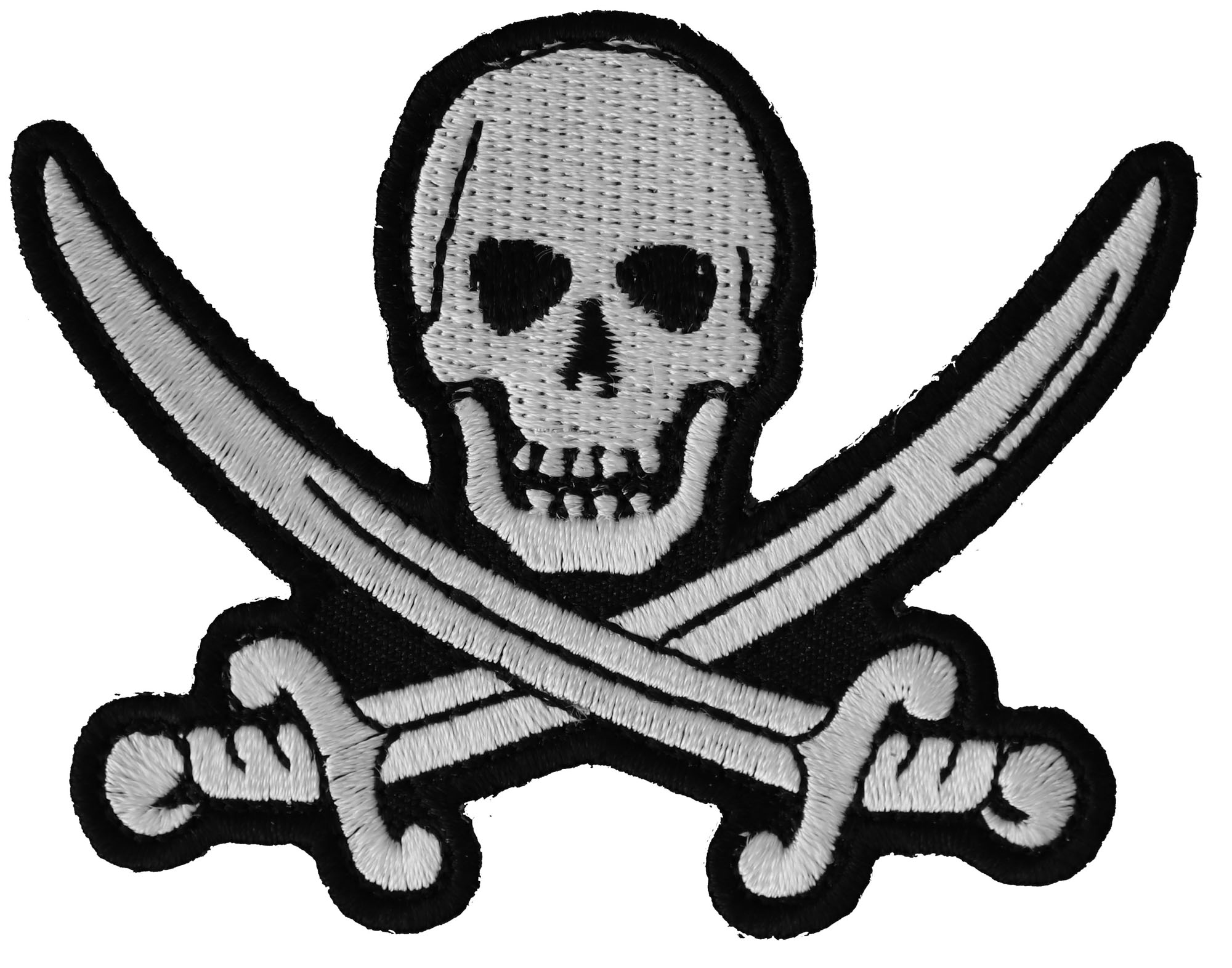 Pirate Sword Skull Patch, Skull Patches by Ivamis Patches