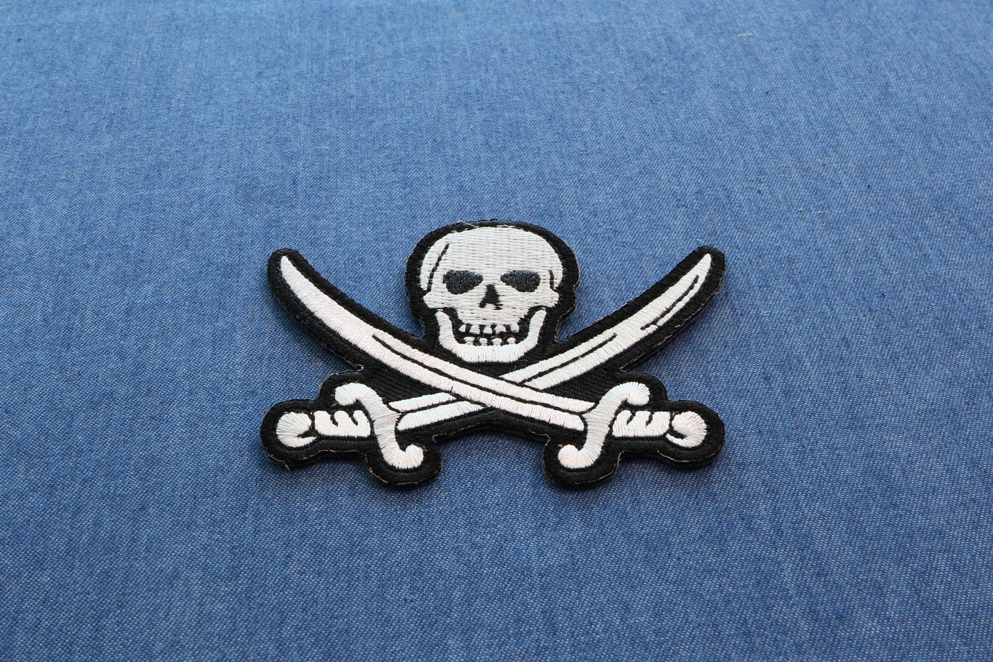 Pirate Sword Skull Patch, Skull Patches by Ivamis Patches