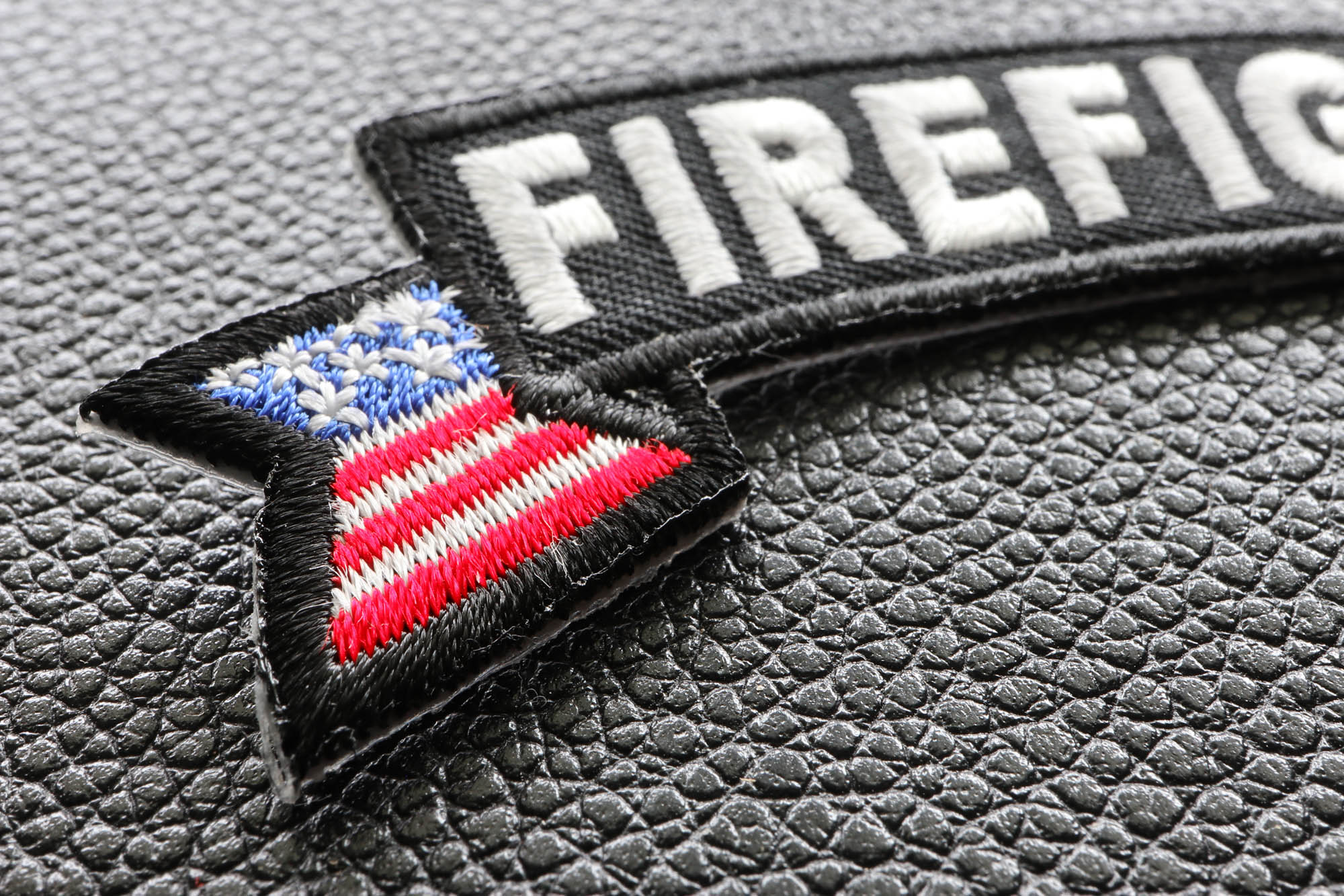 Firefighter US Flag Small Rocker Patch | Embroidered Patches by Ivamis ...