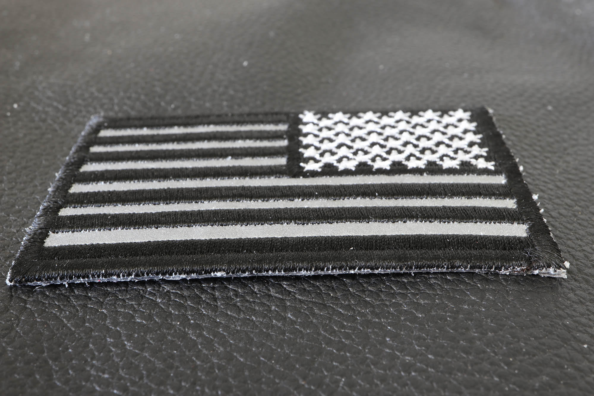 Reverse Black Reflective US Flag Patch | Embroidered Patches by Ivamis ...