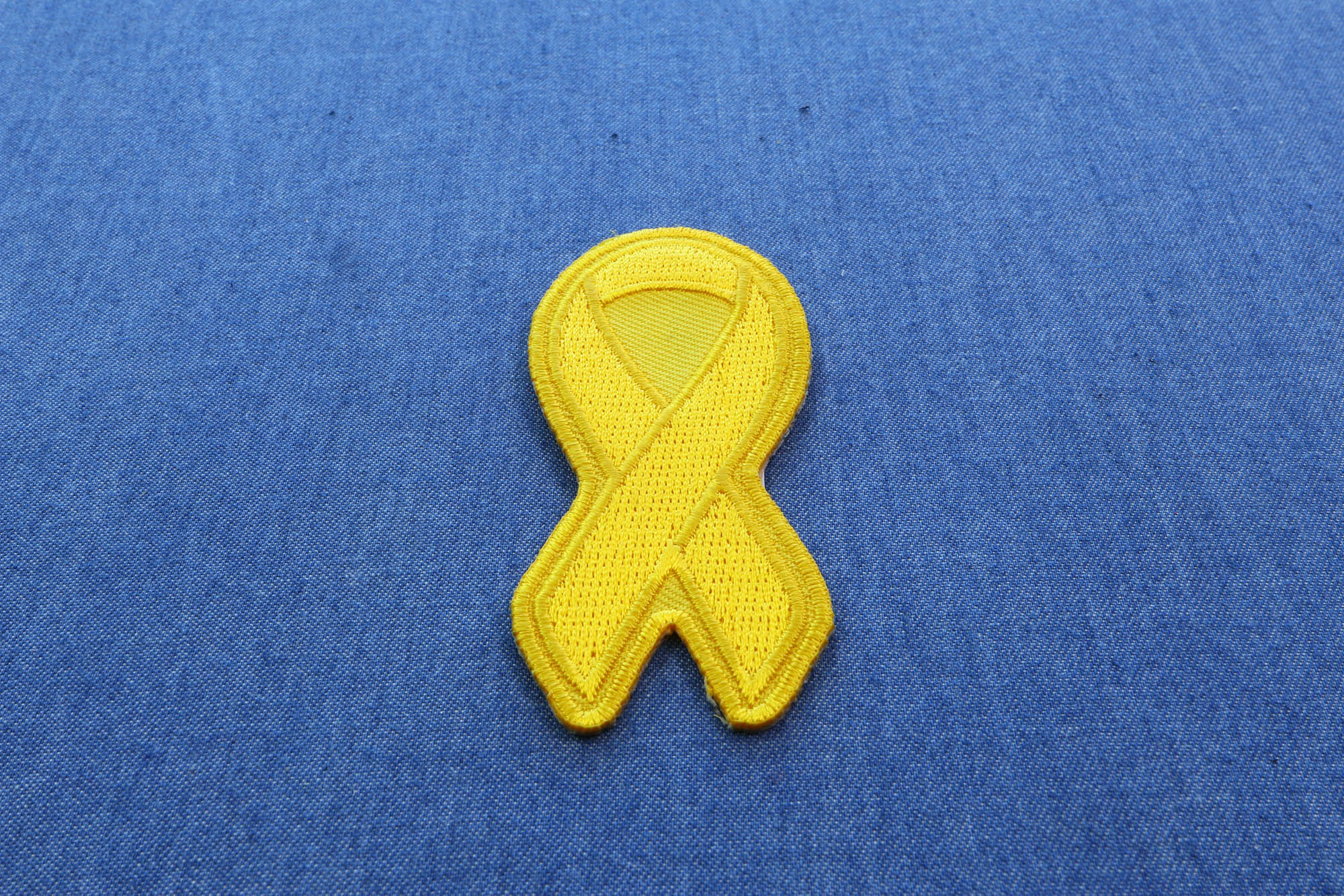 Yellow Ribbon Embroidered Patch by Ivamis Patches