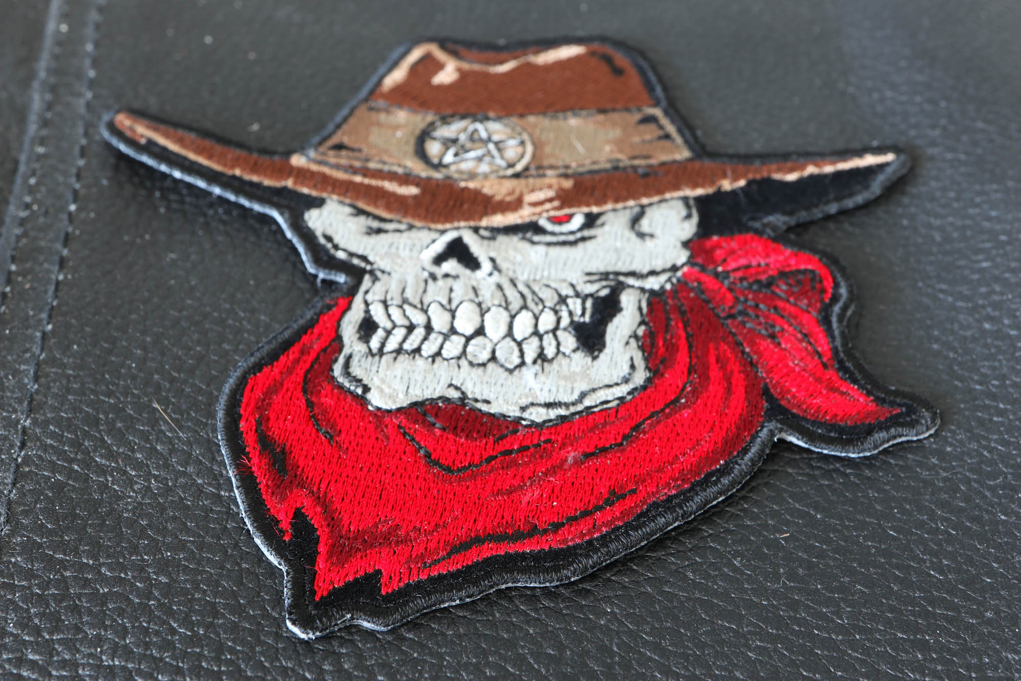 Cowboy Skull Patch, Biker Skull Patches by Ivamis Patches