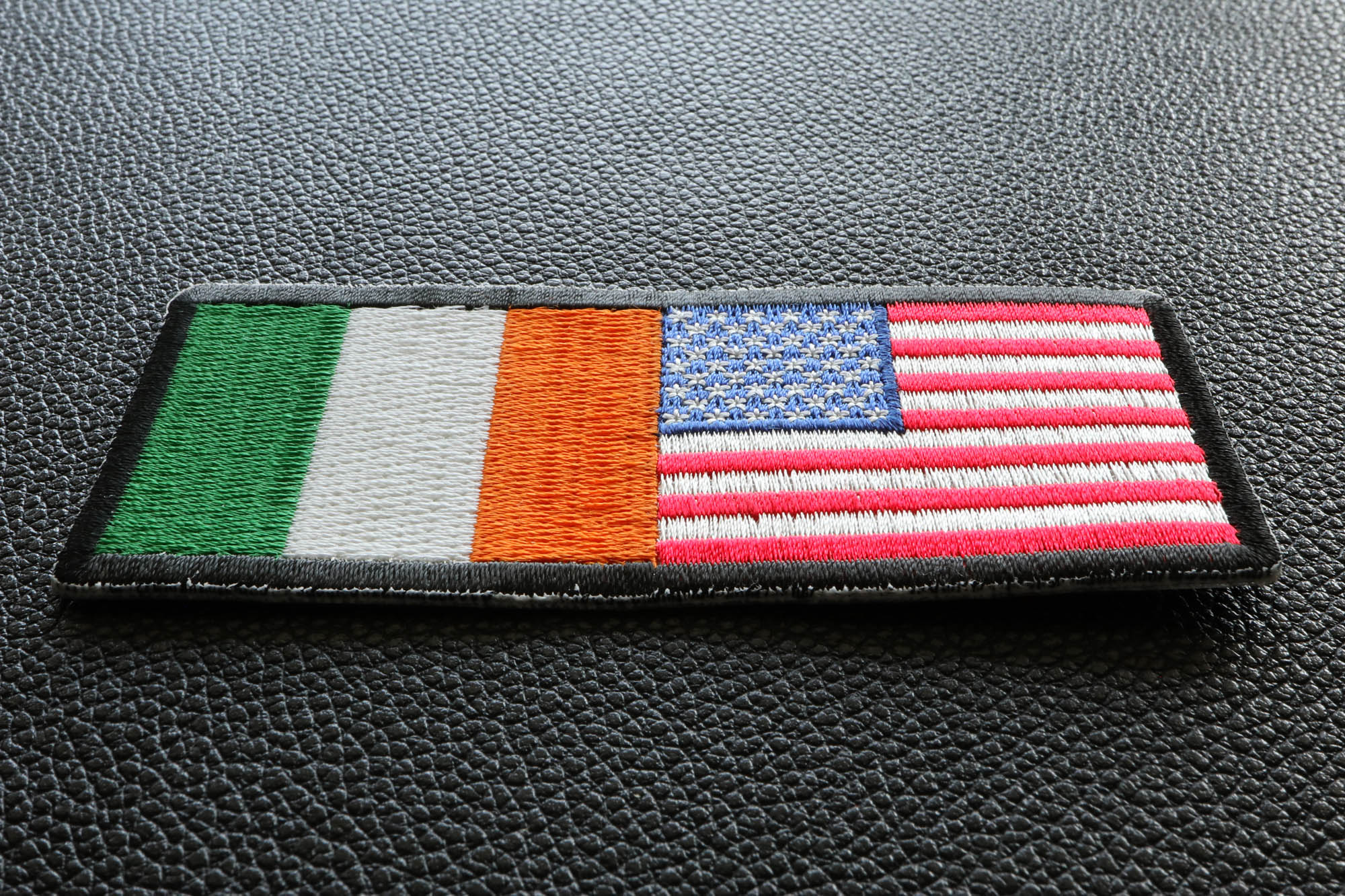 Irish American Flag Iron On Patch | Embroidered Patches by Ivamis Patches