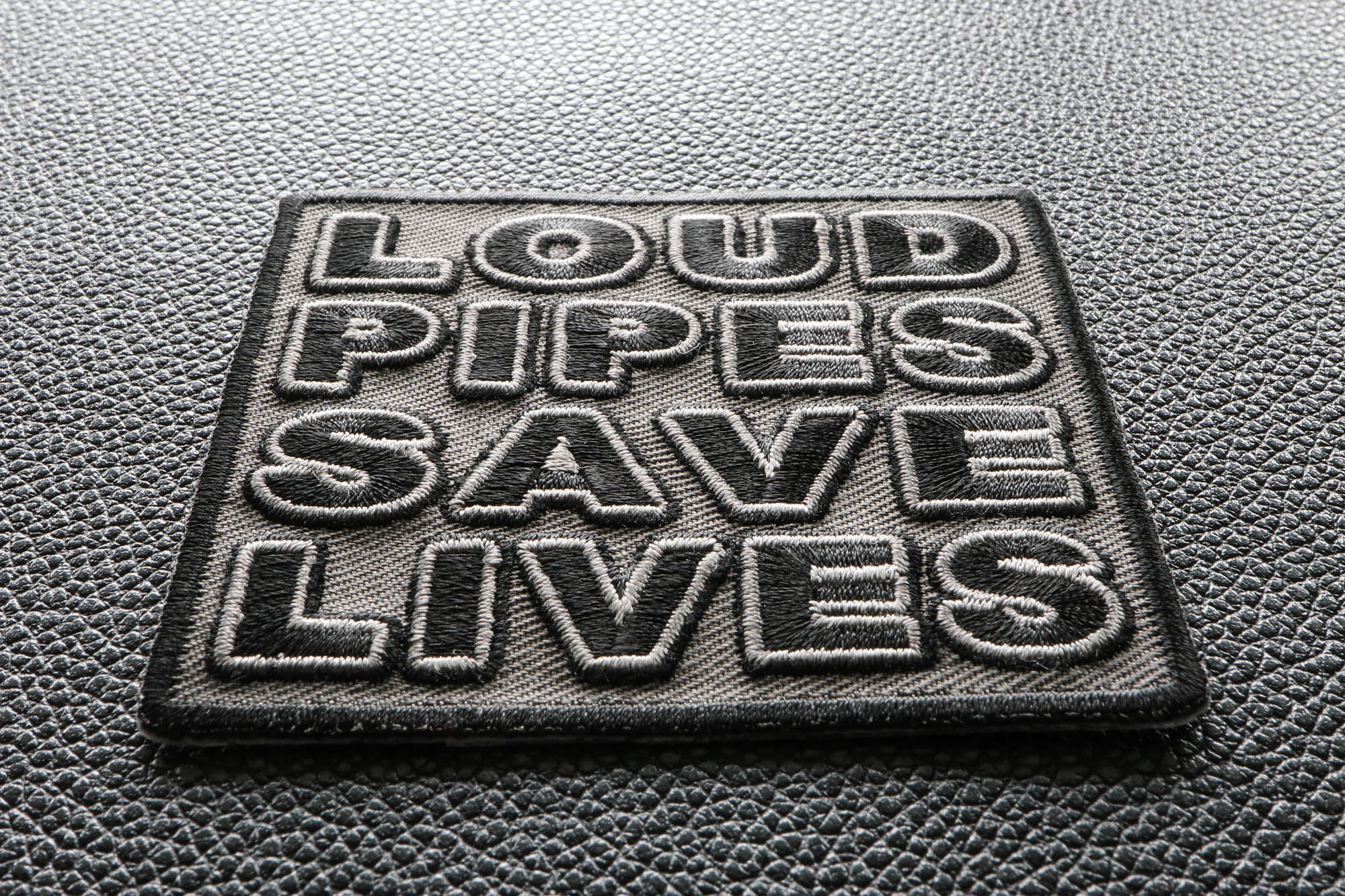 Loud Pipes Save Lives Patch - Biker Saying Patches by Ivamis Patches