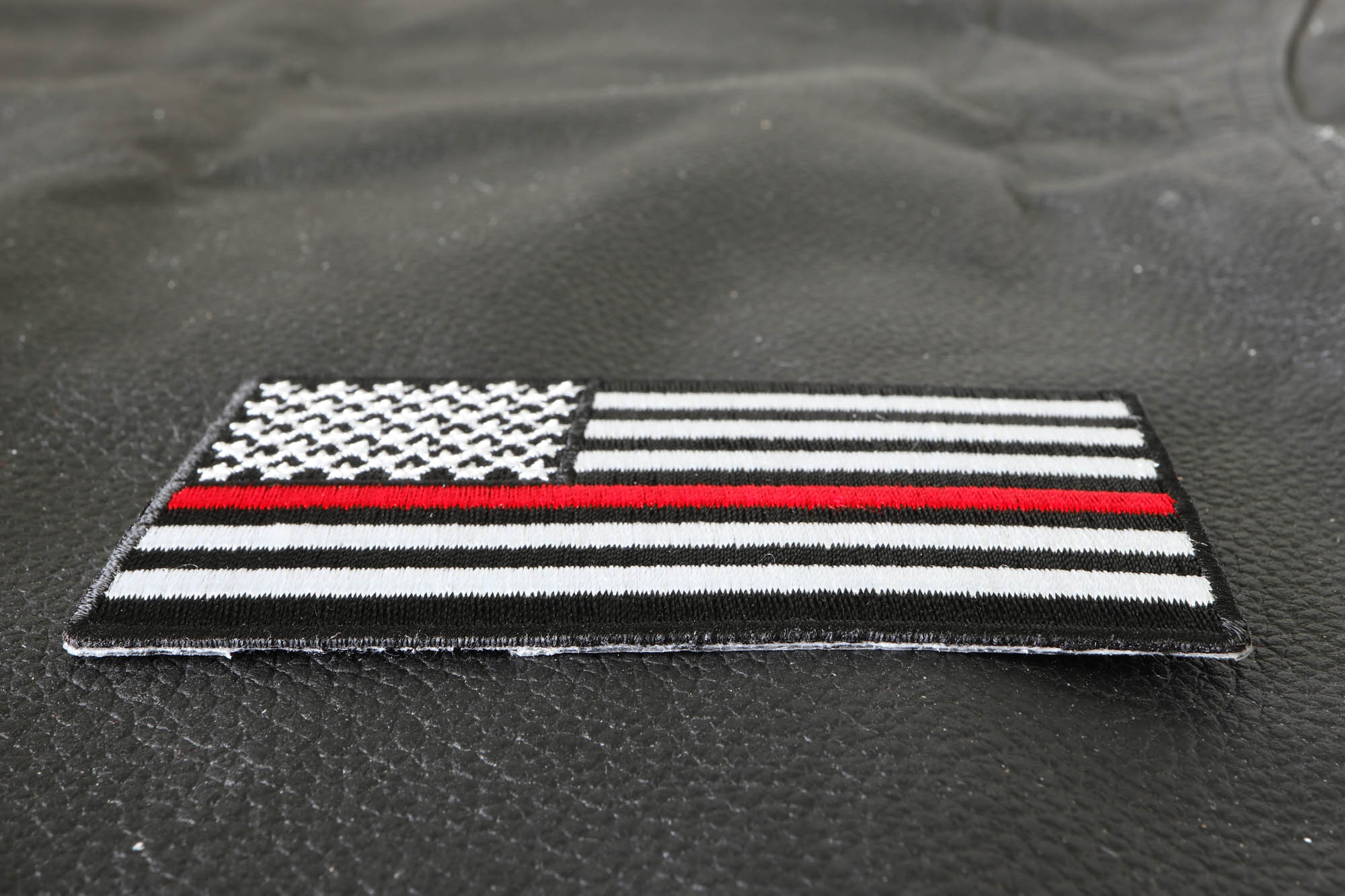 Subdued US Flag With Red Stripe Patch | Embroidered Patches by Ivamis Patches