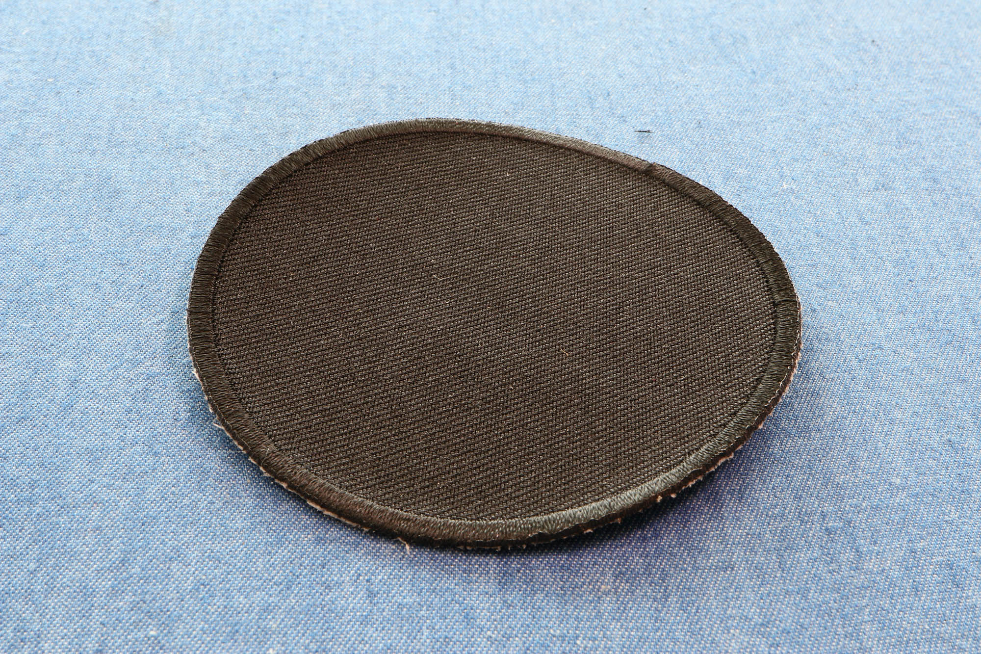 Black 3 Inch Round Blank Patch | Embroidered Patches by Ivamis Patches