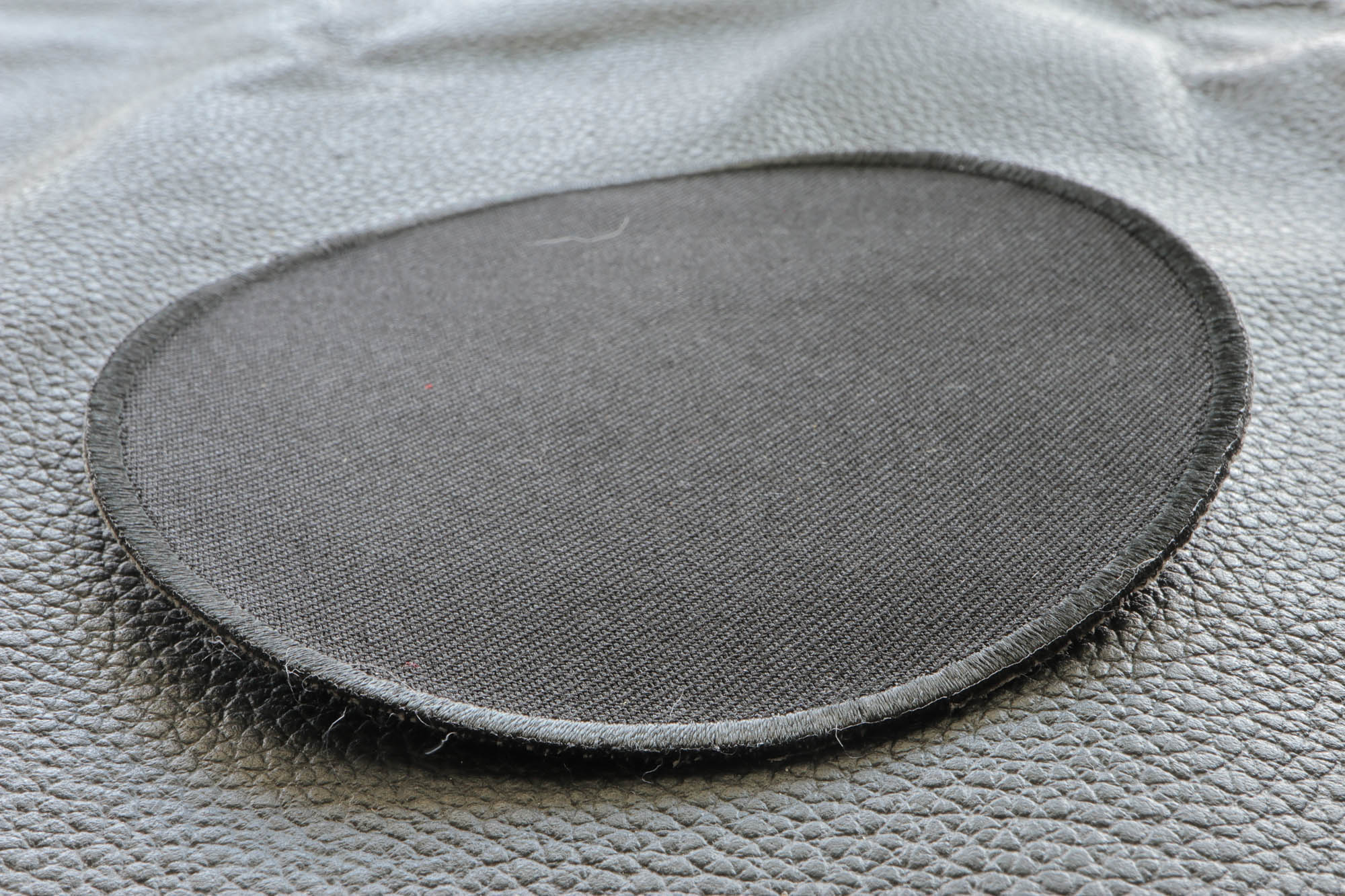 Black 4 Inch Round Blank Patch | Embroidered Patches by Ivamis Patches