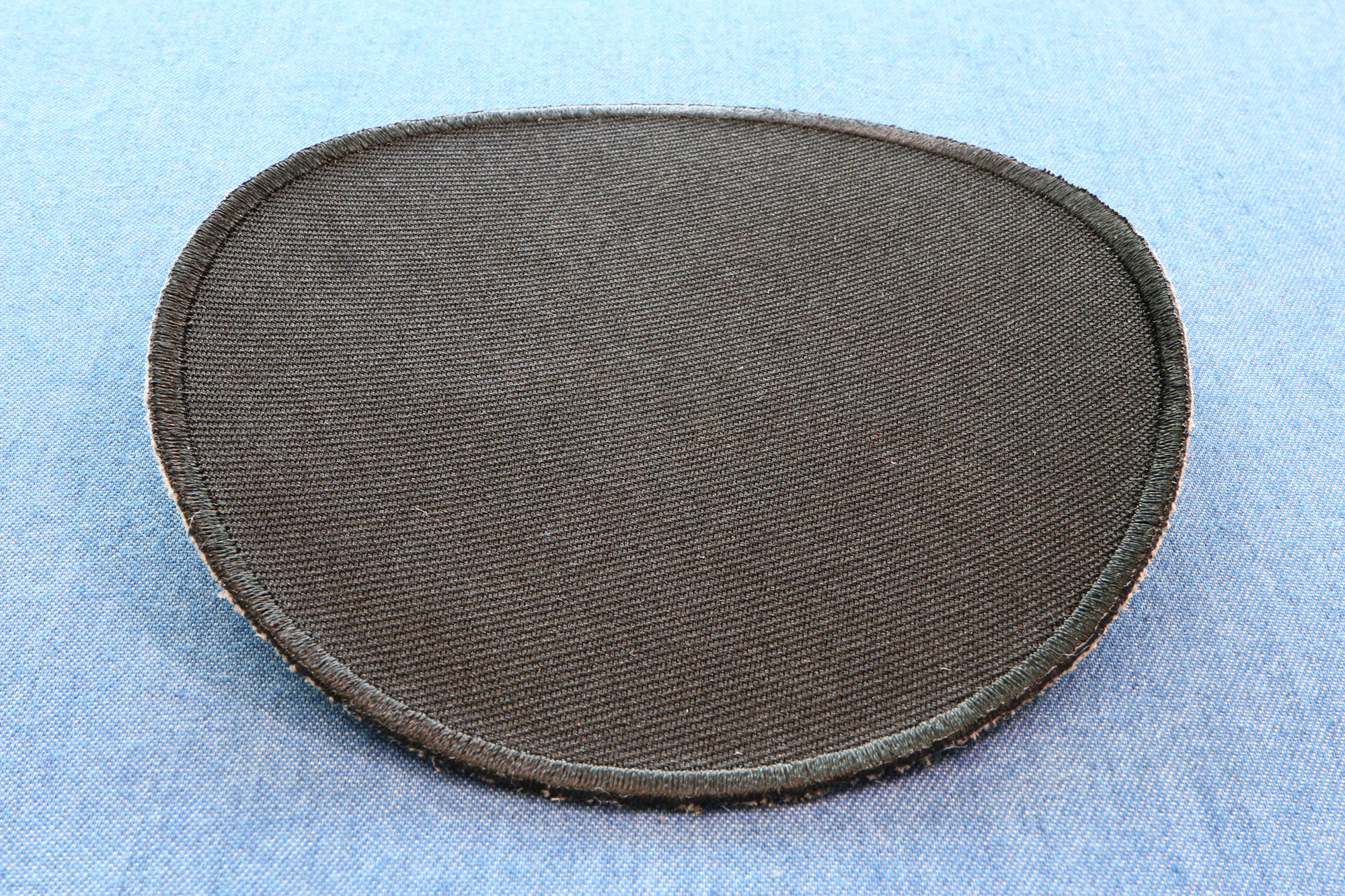 Black 4 Inch Round Blank Patch | Embroidered Patches by Ivamis Patches