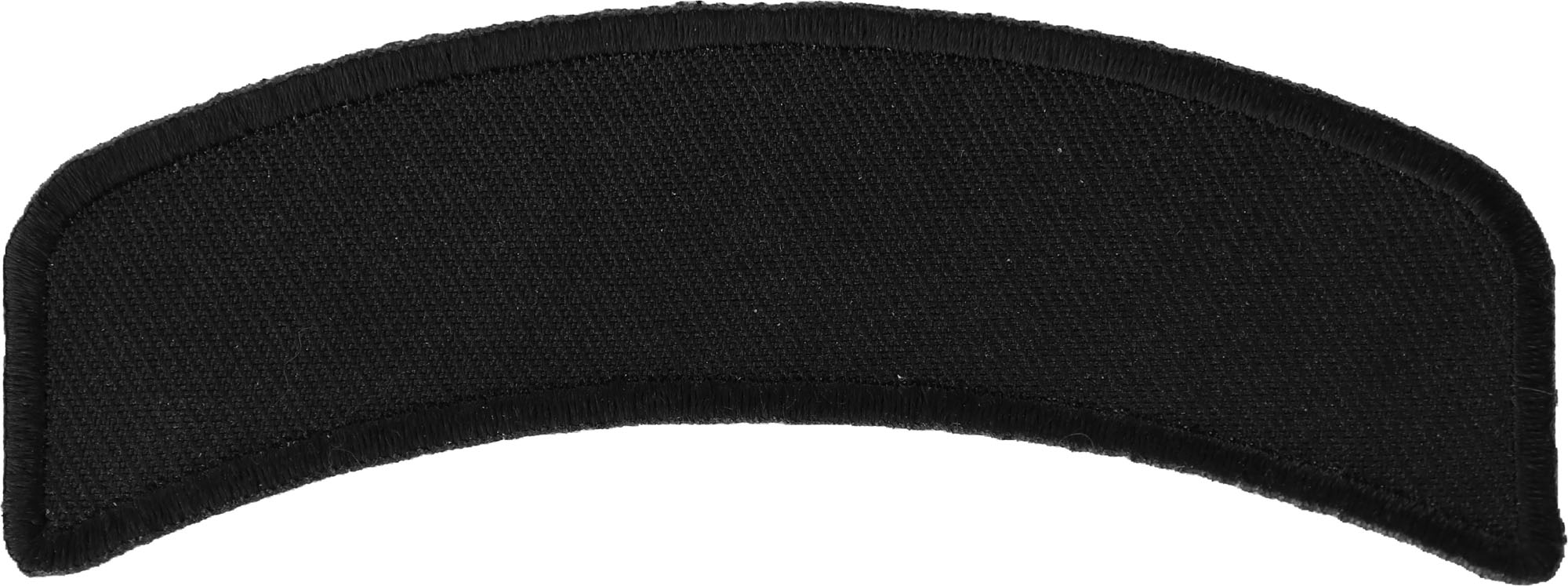 Black 4 Inch Arched Blank Patch Rocker | Embroidered Patches by Ivamis ...