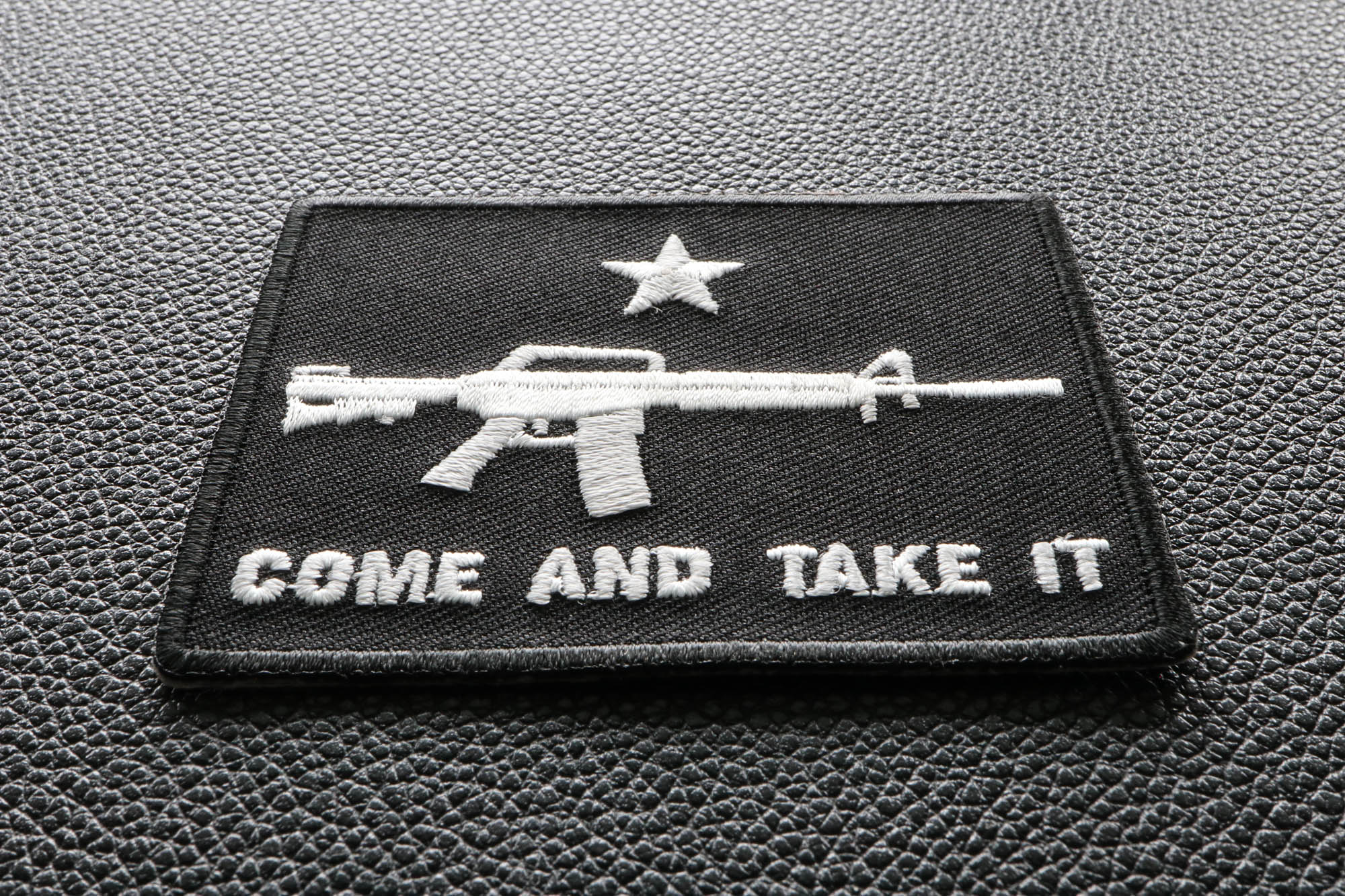 Come and Take It Star Machine Gun Patch | Embroidered Patches by Ivamis ...