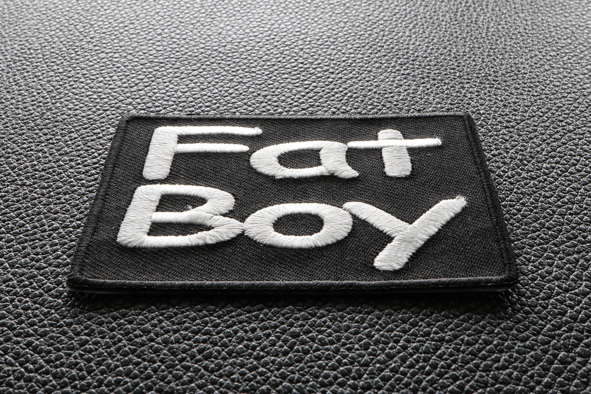 Fat Boy Patch, Biker Sayings by Ivamis Patches