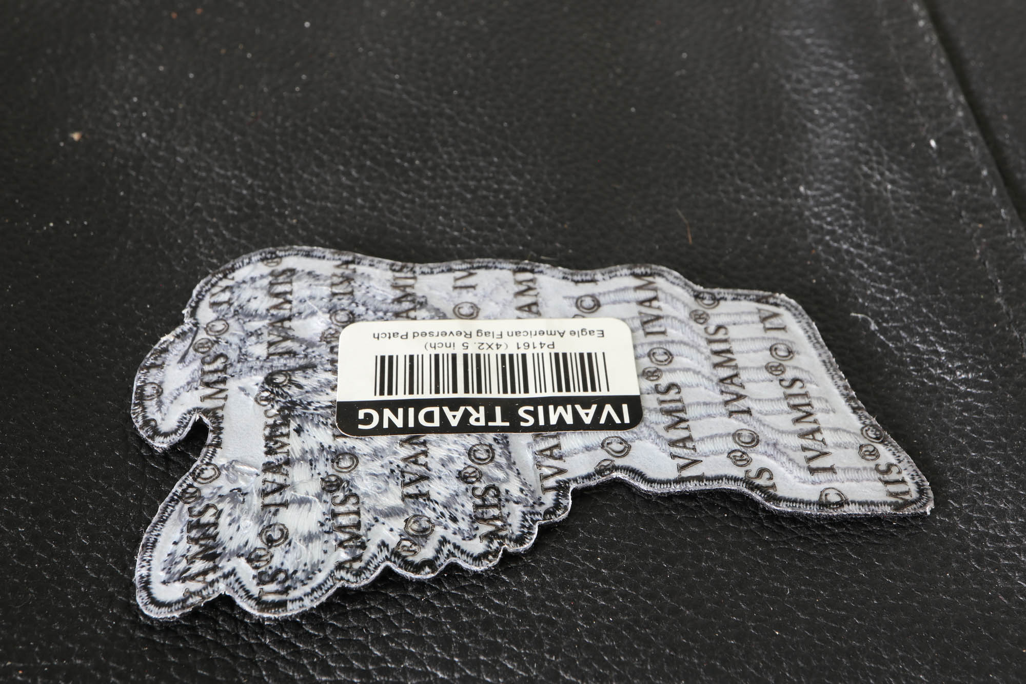 Silver Eagle US Flag Facing Right Patch | Patriotic Patches -TheCheapPlace