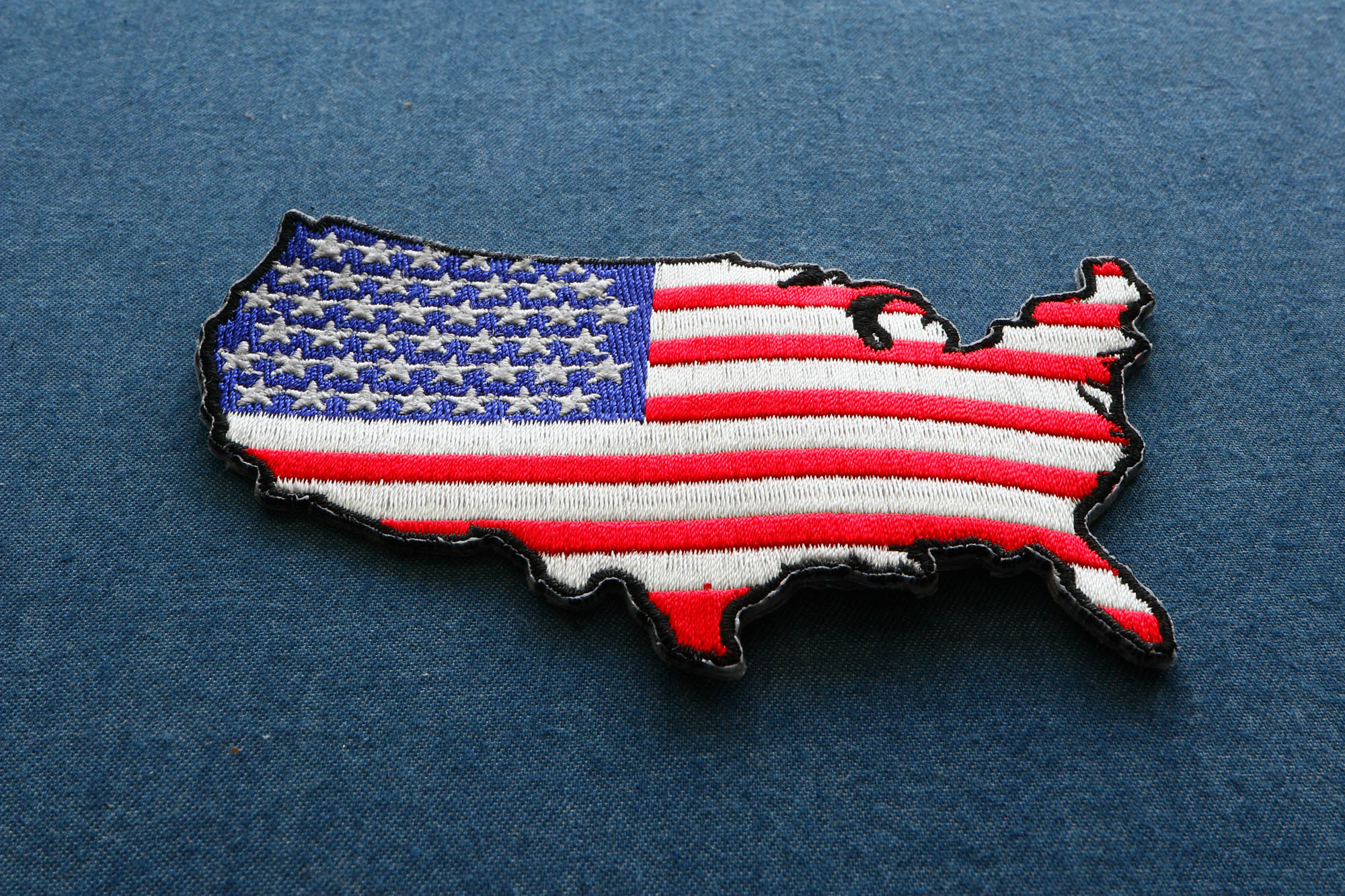 Unites States Map With US Flag Patch | Embroidered Patches by Ivamis ...
