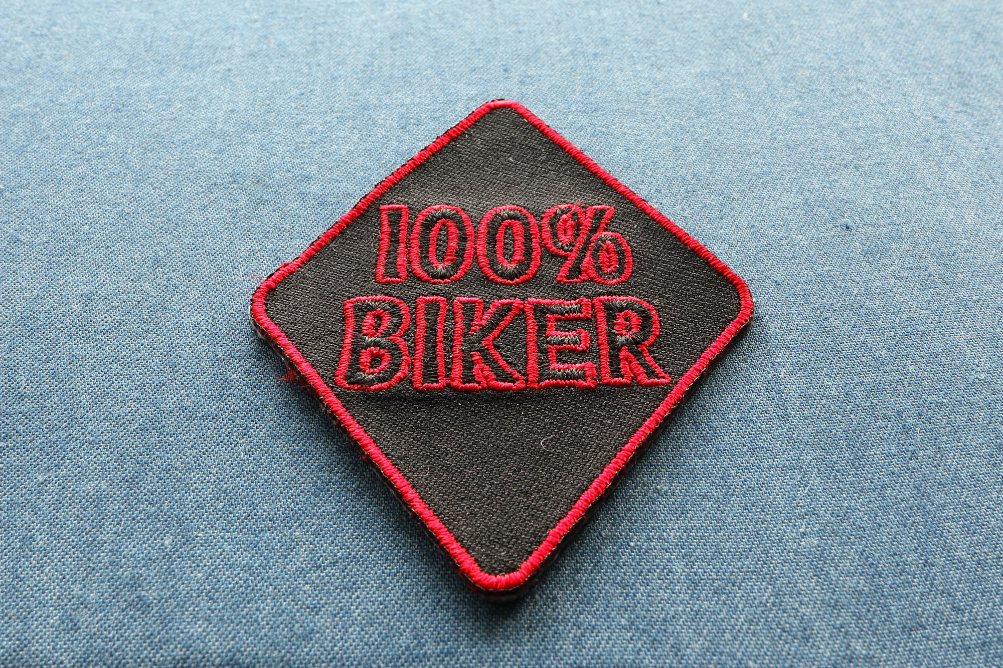 100 Percent Biker Patch - Biker Saying Patches by Ivamis Patches